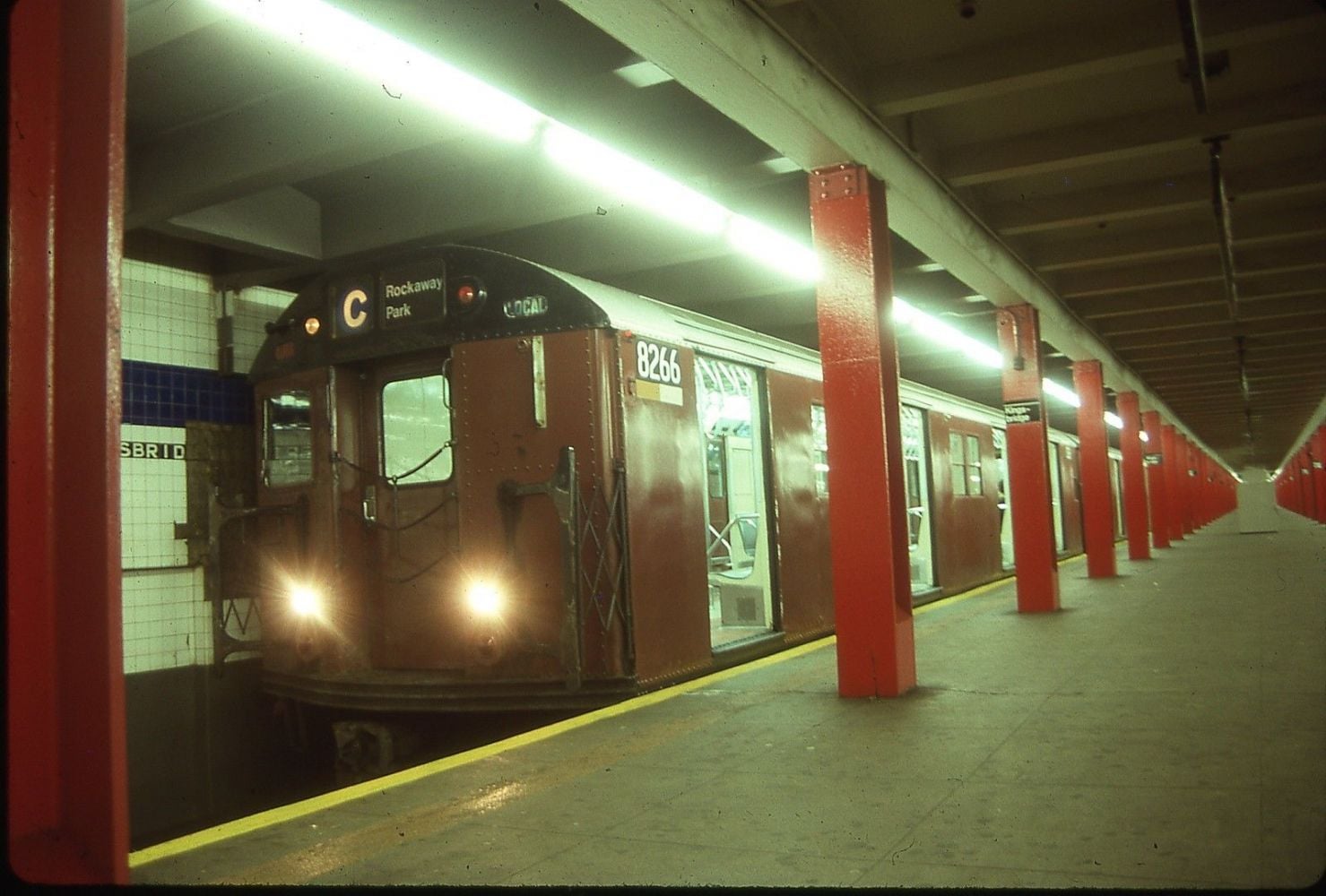 1992 Original Slide New York City Transit Authority (NYCTA) R 30 #8266 ...