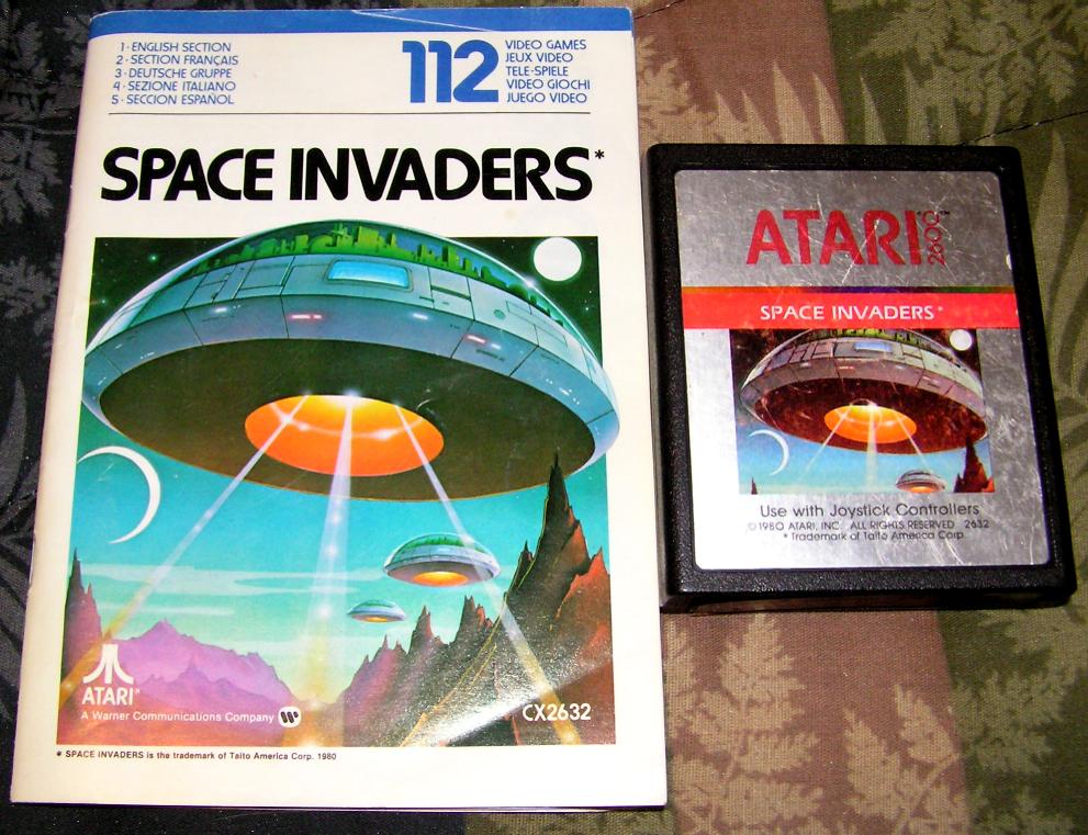 silver label Space Invaders, international edition Activision titles ...