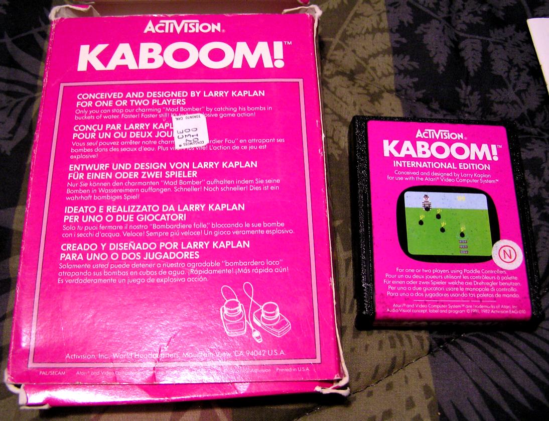 silver label Space Invaders, international edition Activision titles ...