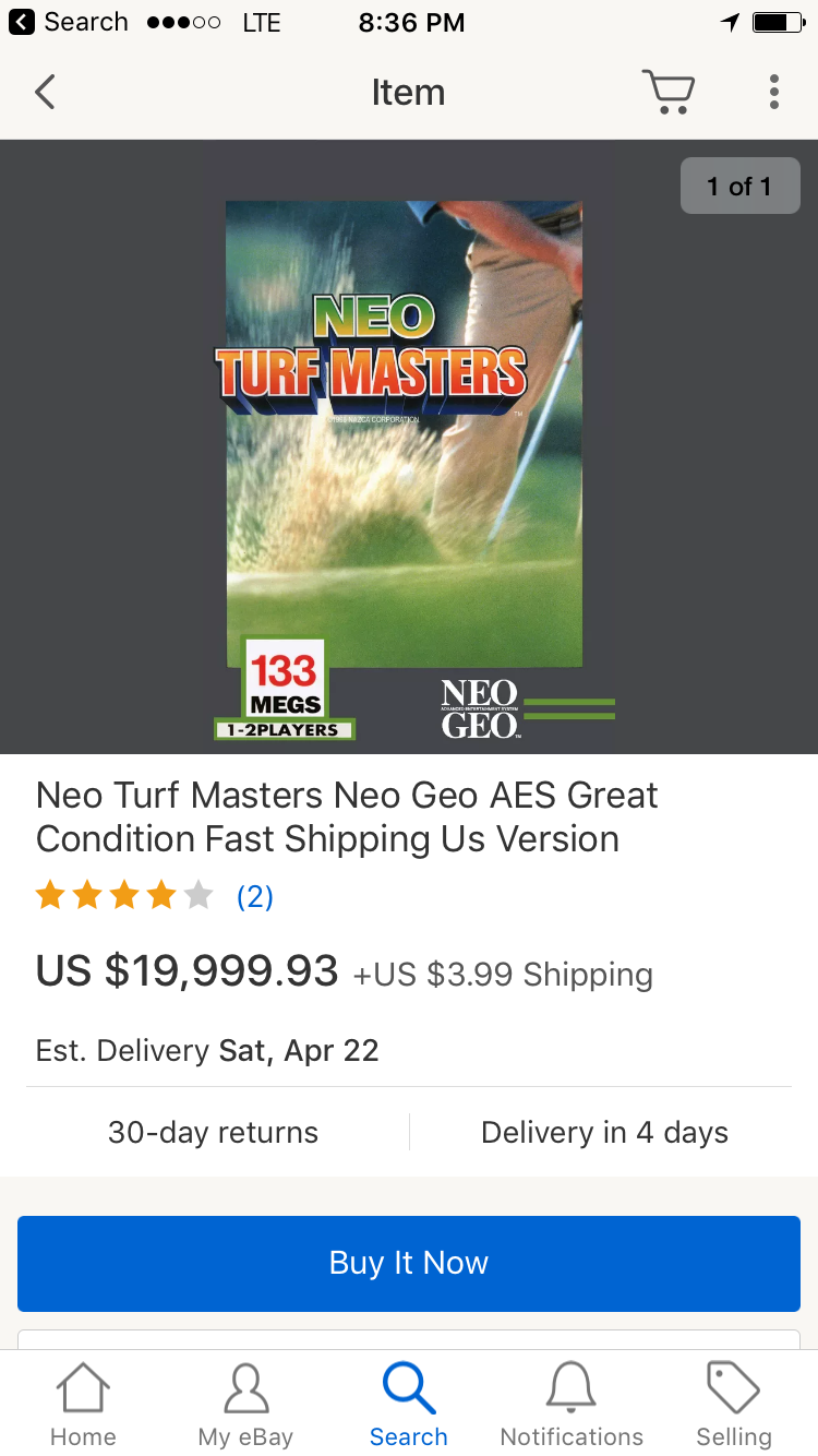 Neo Geo Turf Masters Golf - Nintendo Switch - AtariAge Forums