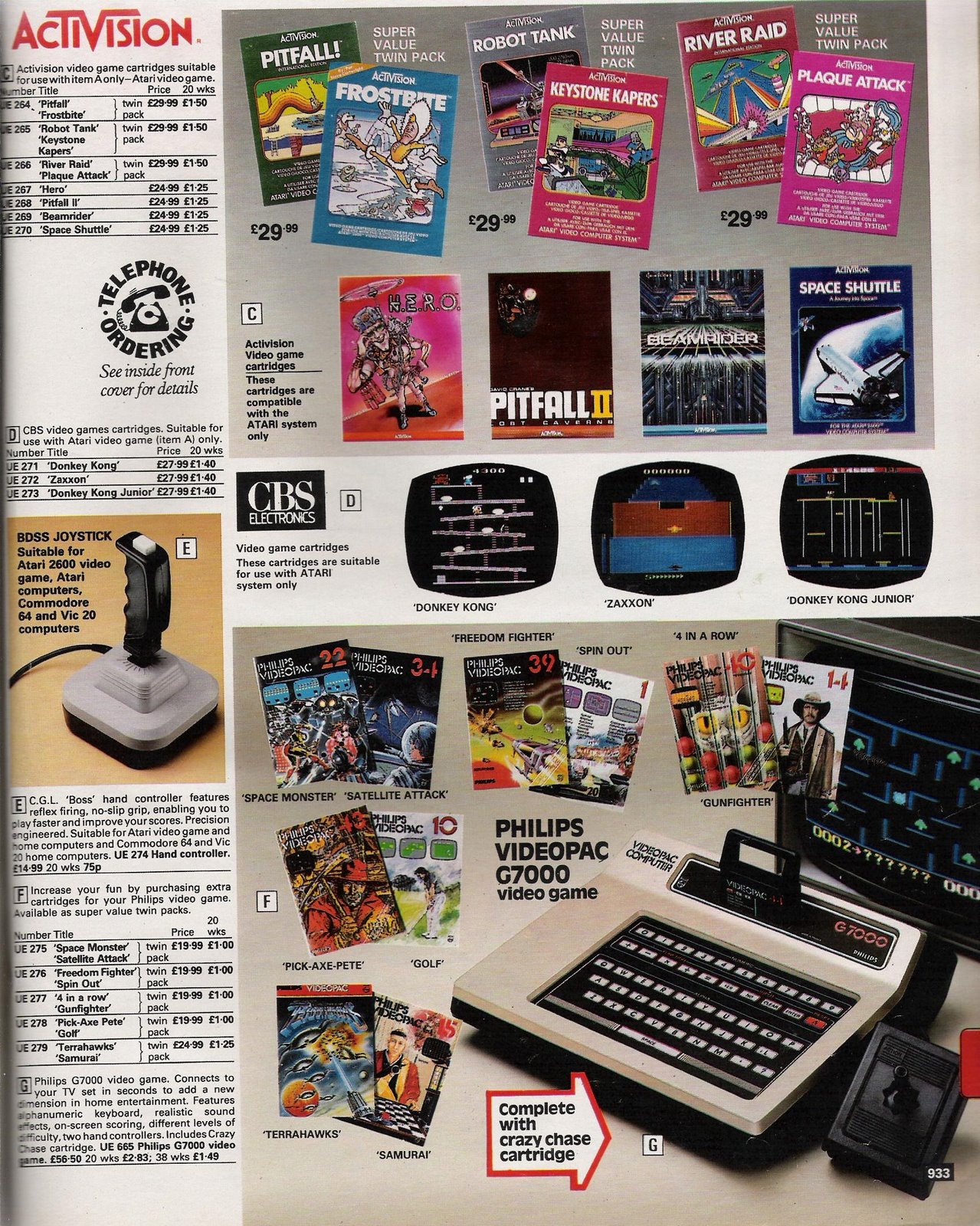 Quick look at 1983 Video Game vendor ads - Classic Console Discussion ...
