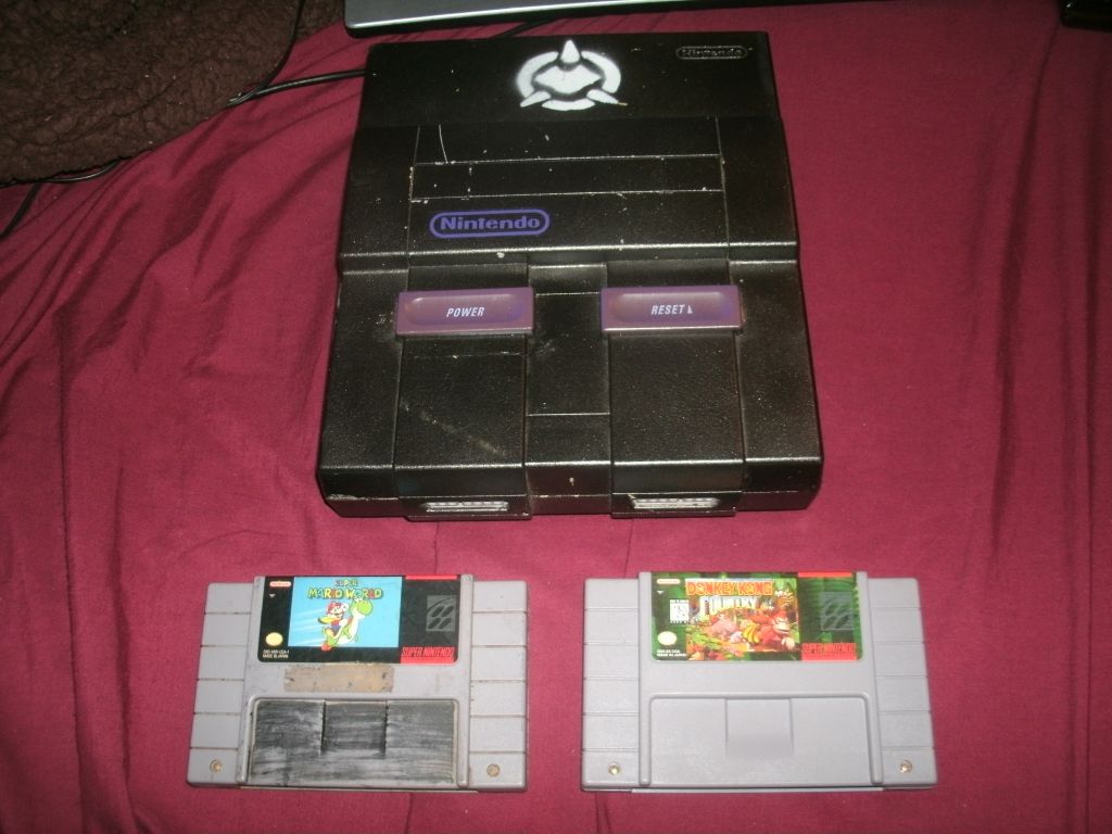 FS: SNES (w/ custom paint job), DK Country and Super Mario World - Buy ...