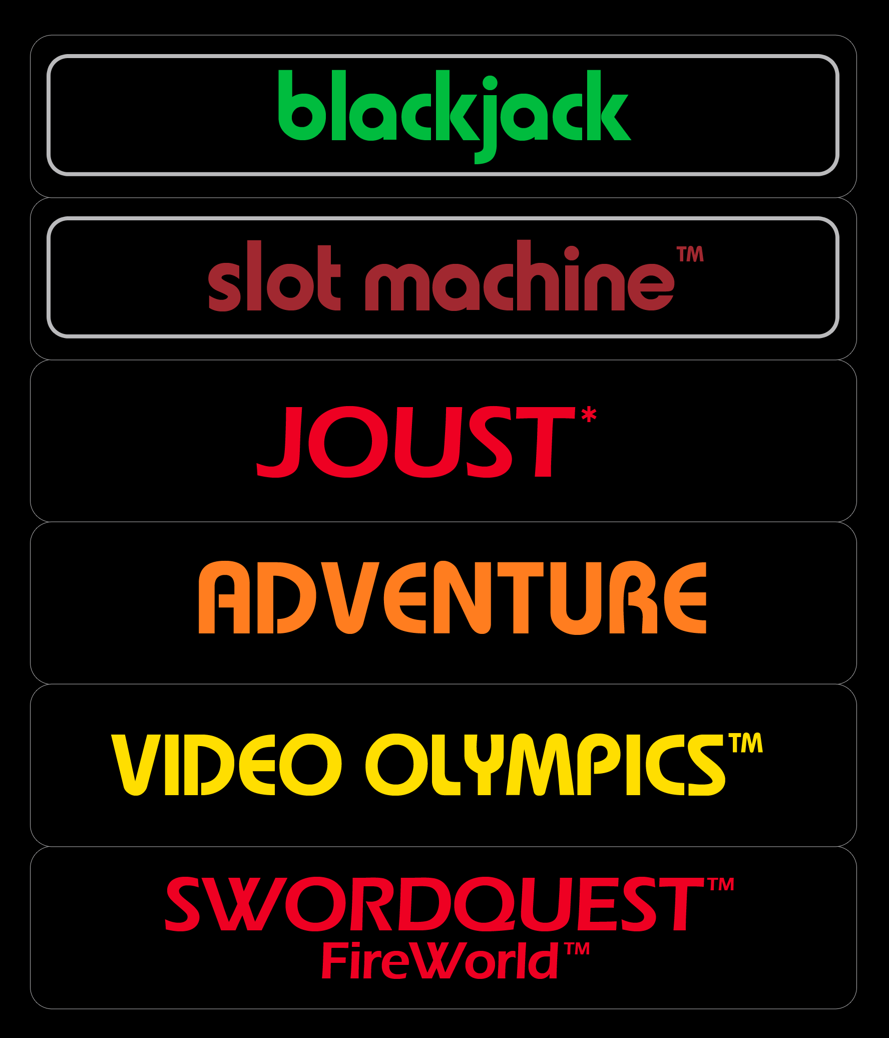 Labels for Download - Atari 2600 - AtariAge Forums