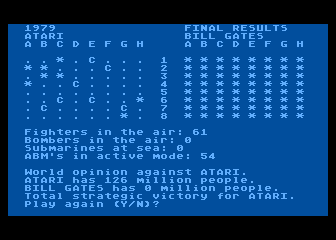 NUKEWAR II - Atari 8-Bit Computers - AtariAge Forums
