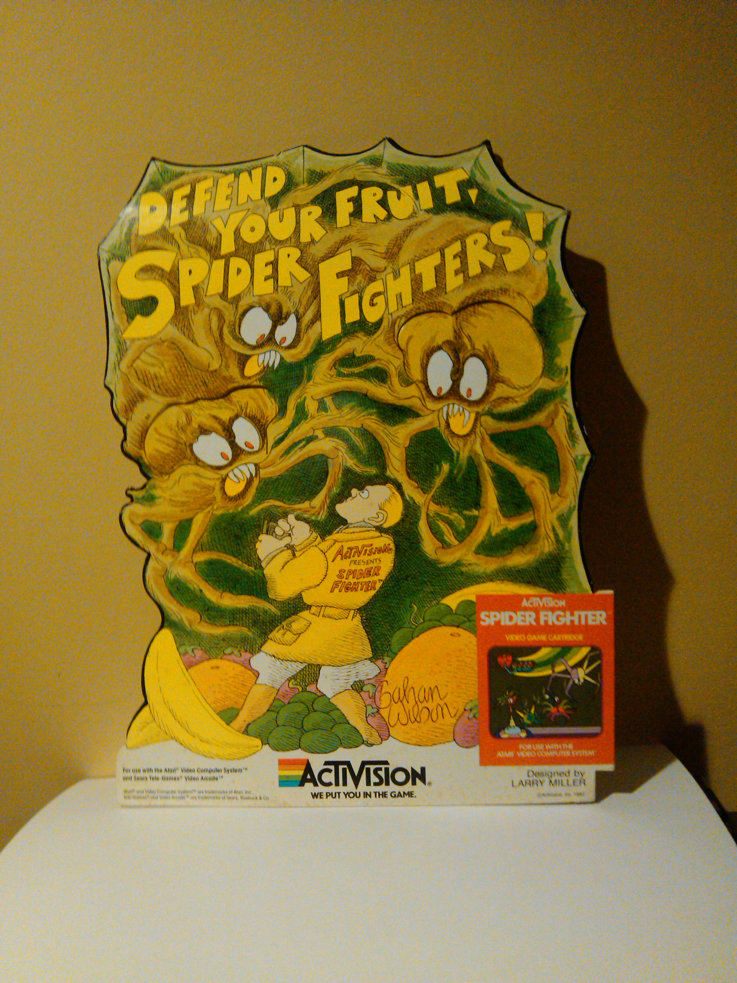 Activision Spider Fighter store standee display card - Atari 2600 ...