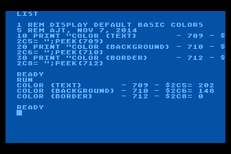 Mac/65: How do I Change the Default Text and Screen Colors? - Atari 8 ...