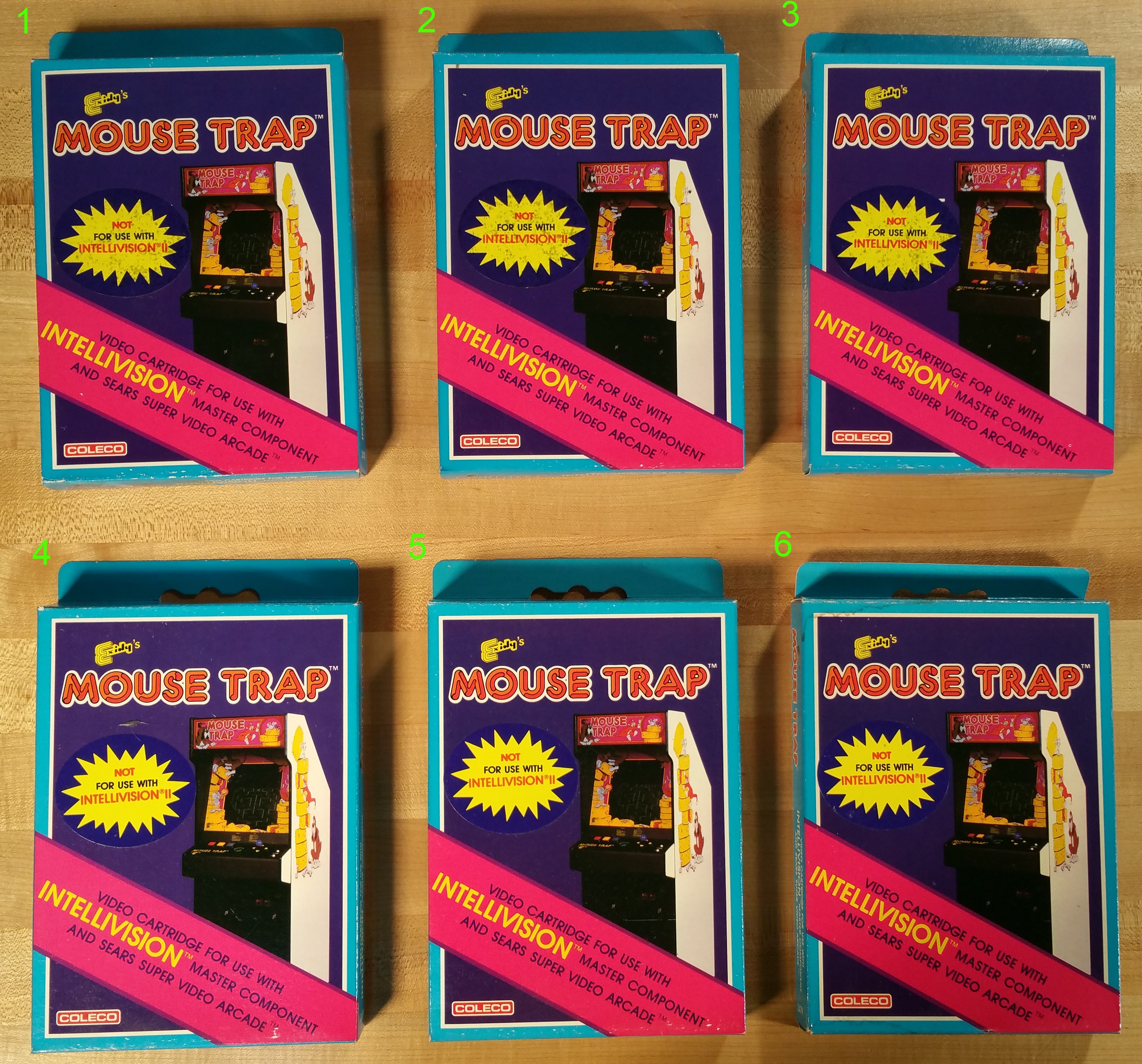 6x SEALED Mouse Trap games by Coleco for Intellivision - Auction ...