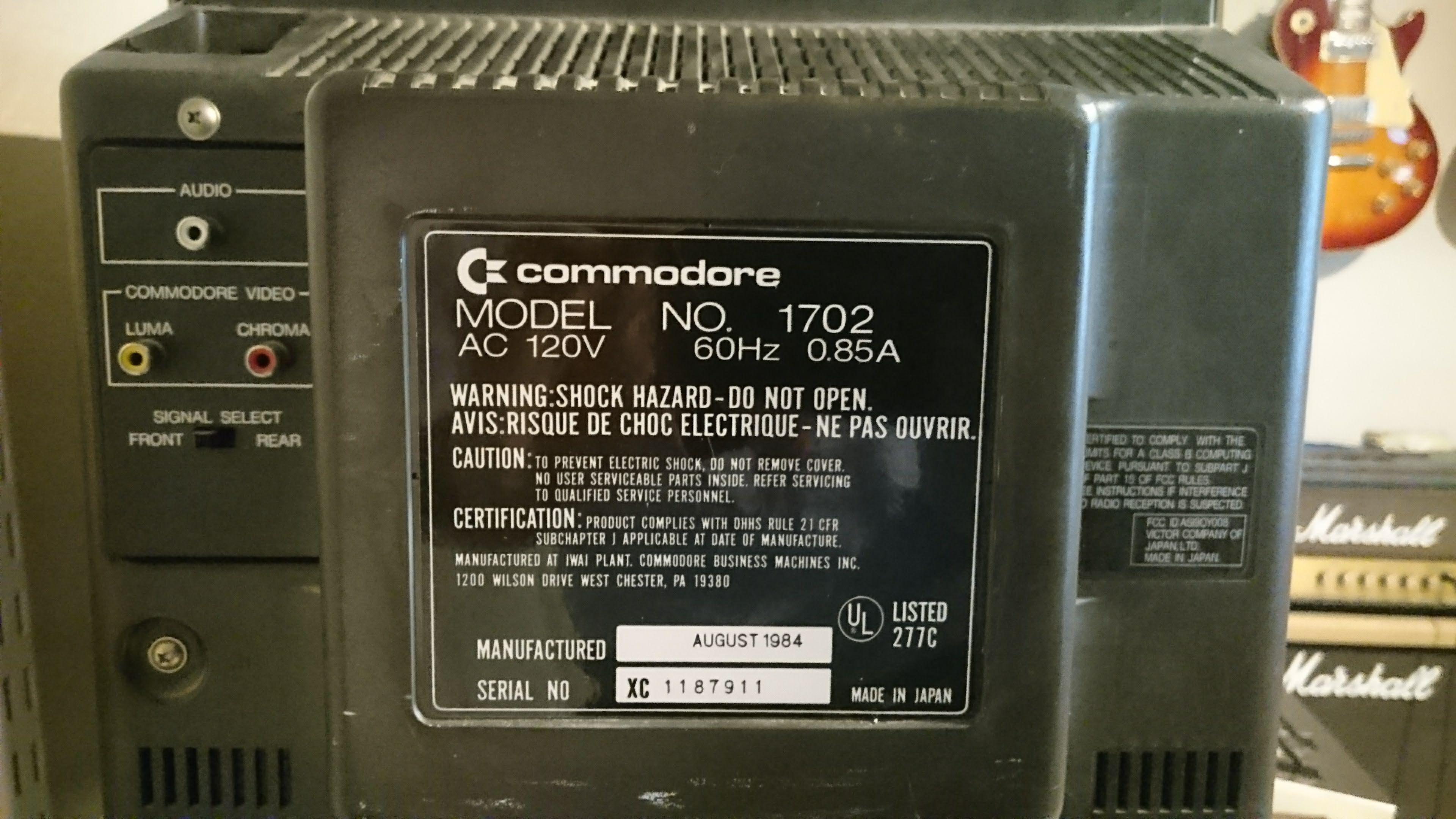 Changing Power Switch on Commodore 1702 monitor - Atari 8-Bit Computers ...