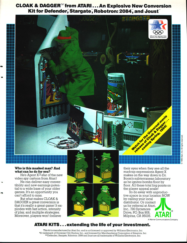 Cloak & Dagger Rarity? - Arcade and Pinball - AtariAge Forums