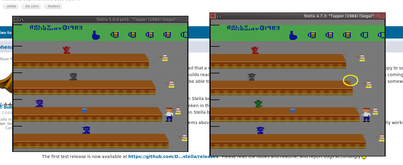 Testing the new Stella TIA core - Emulation - AtariAge Forums