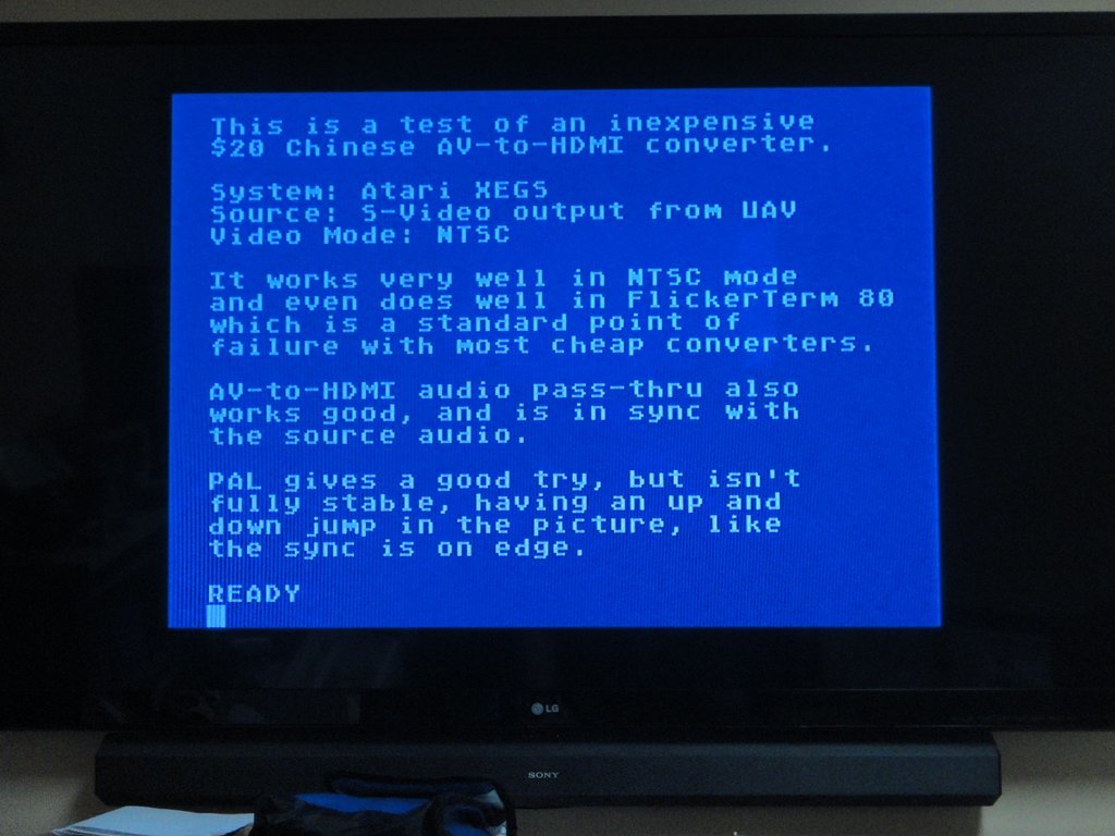 Hooking up an Atari 800 to modern flat screen TV? - Page 2 - Atari 8 ...