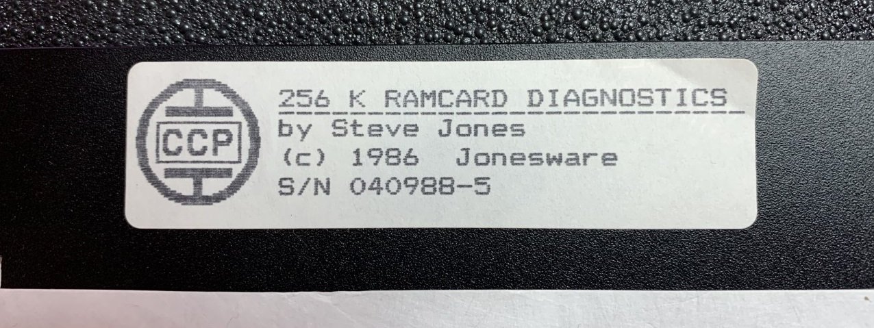 Crystal Computer Products 256K RAMCARD - Atari 8-Bit Computers ...