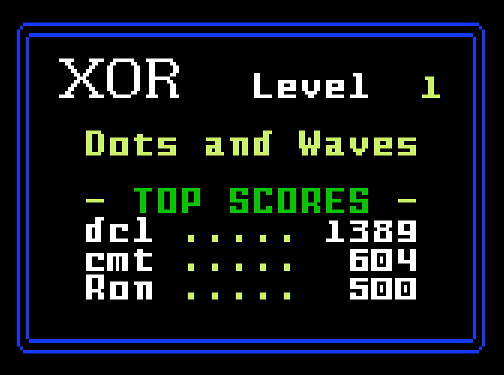 XOR game update and teaser ROM - Intellivision / Aquarius - AtariAge Forums