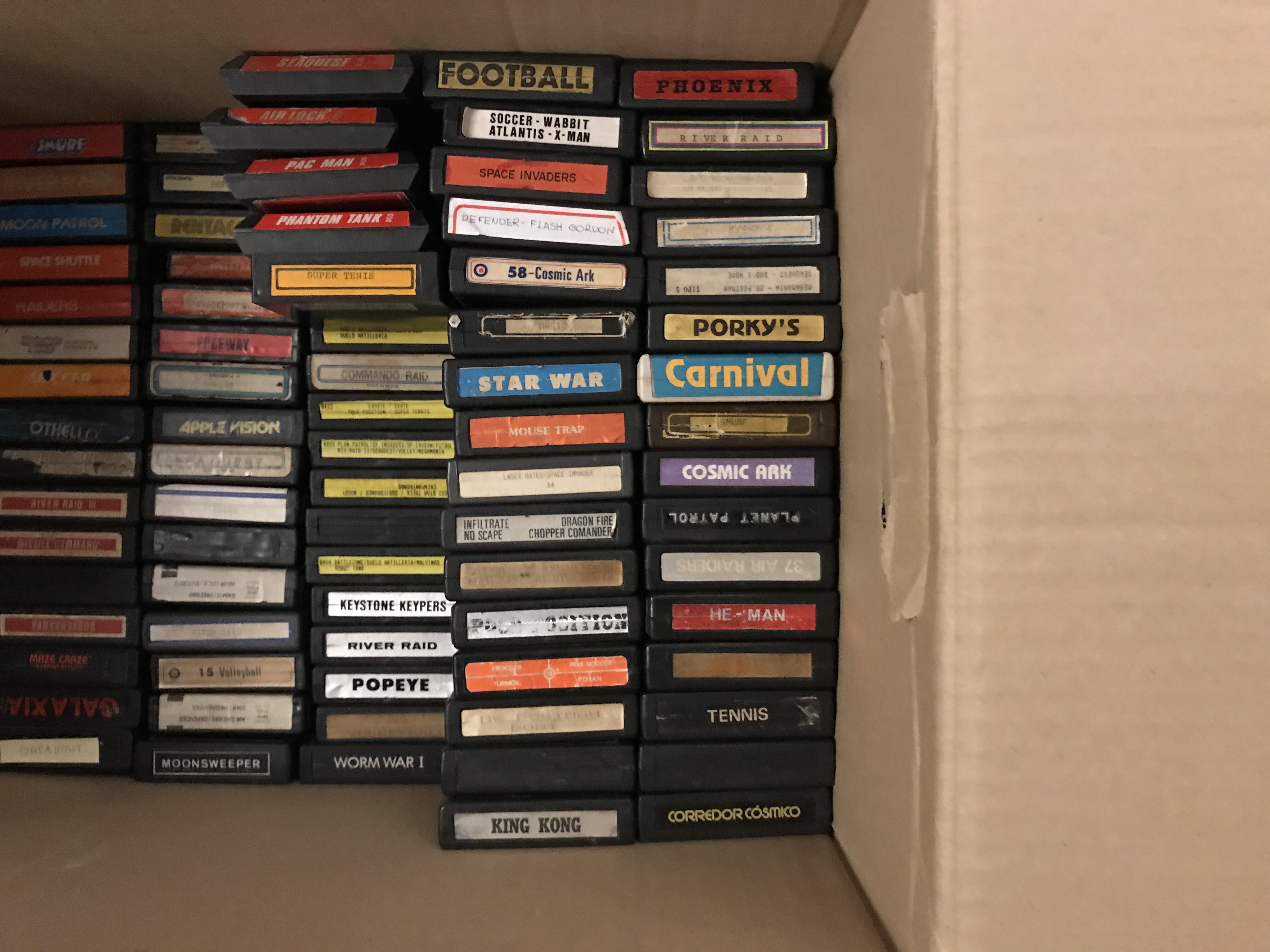 FS: huge lot of Atari 2600 pirates (Brazil, Supervision, Spacevision ...