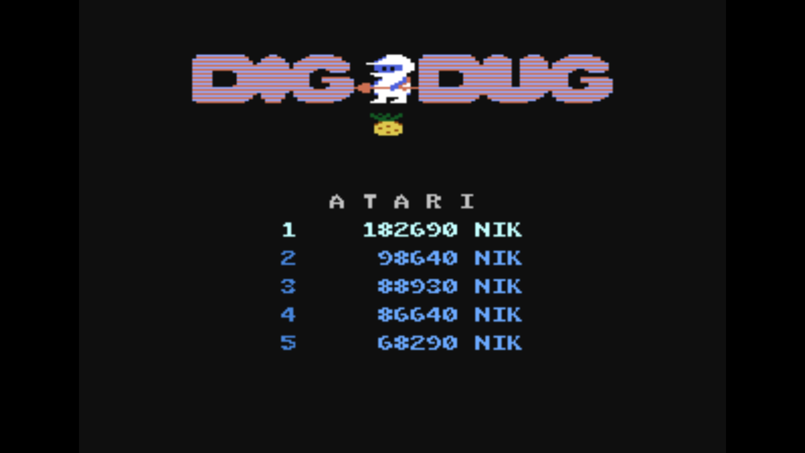 2020/2021 HSC Rd 3 Dig Dug - 7800 High Score Club - AtariAge Forums