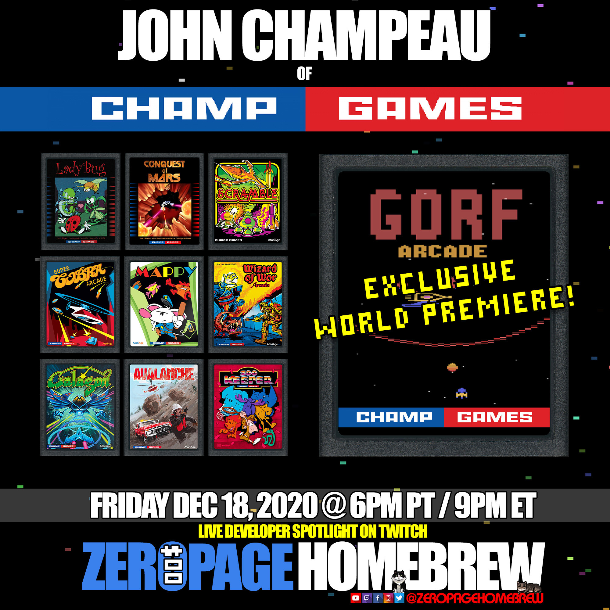 Homebrew Developer Spotlight: John Champeau / Gorf Arcade Exclusive ...