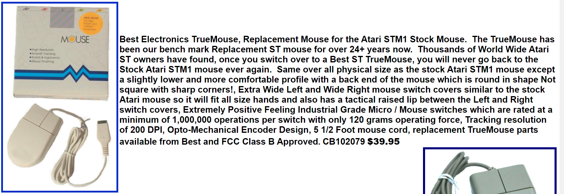 Looking for an ST mouse, or PS/2 or USB adapter - Atari ST/TT/Falcon ...
