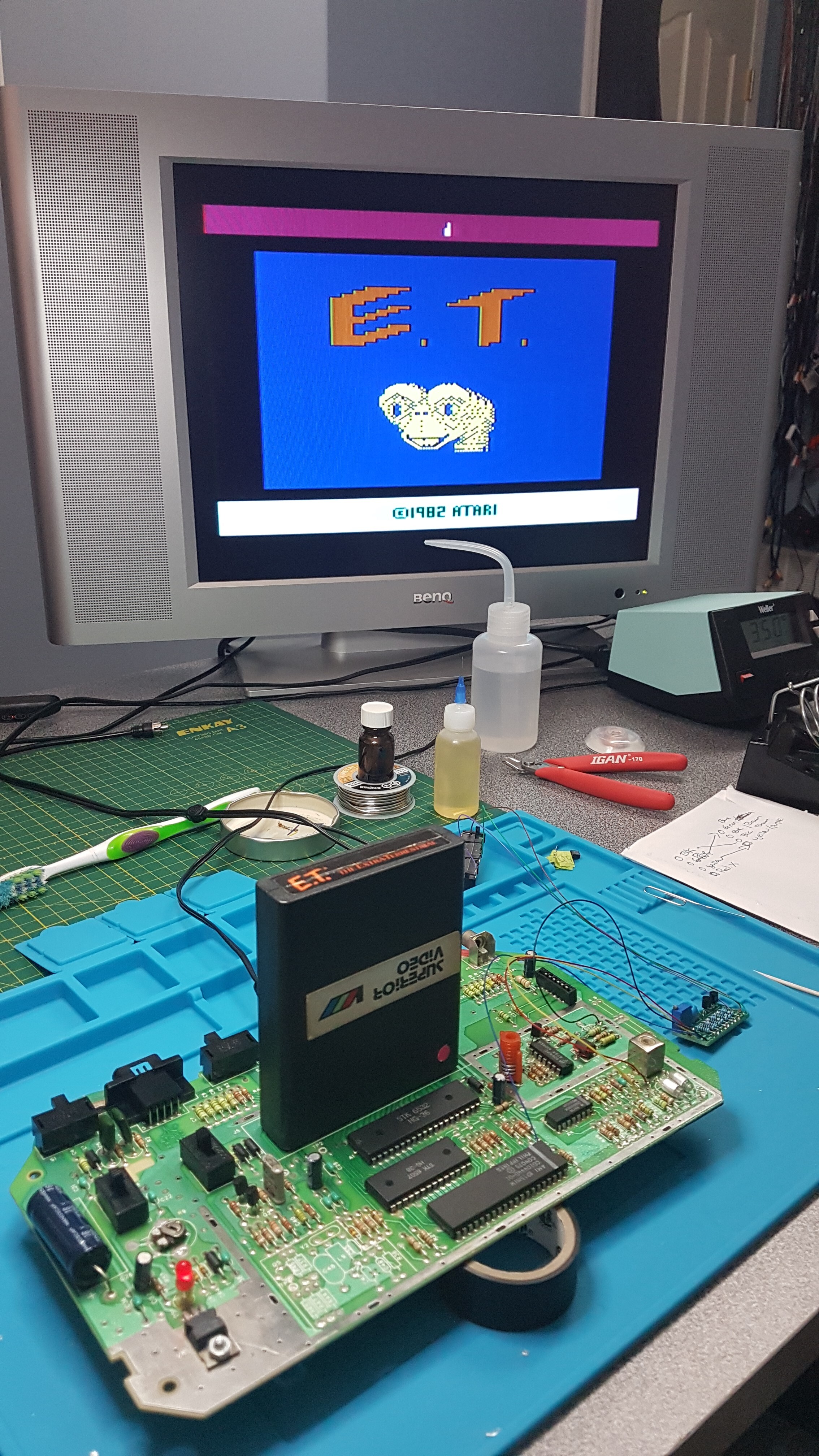Atari jr has sound but no picture AND when channel selector switch is ...
