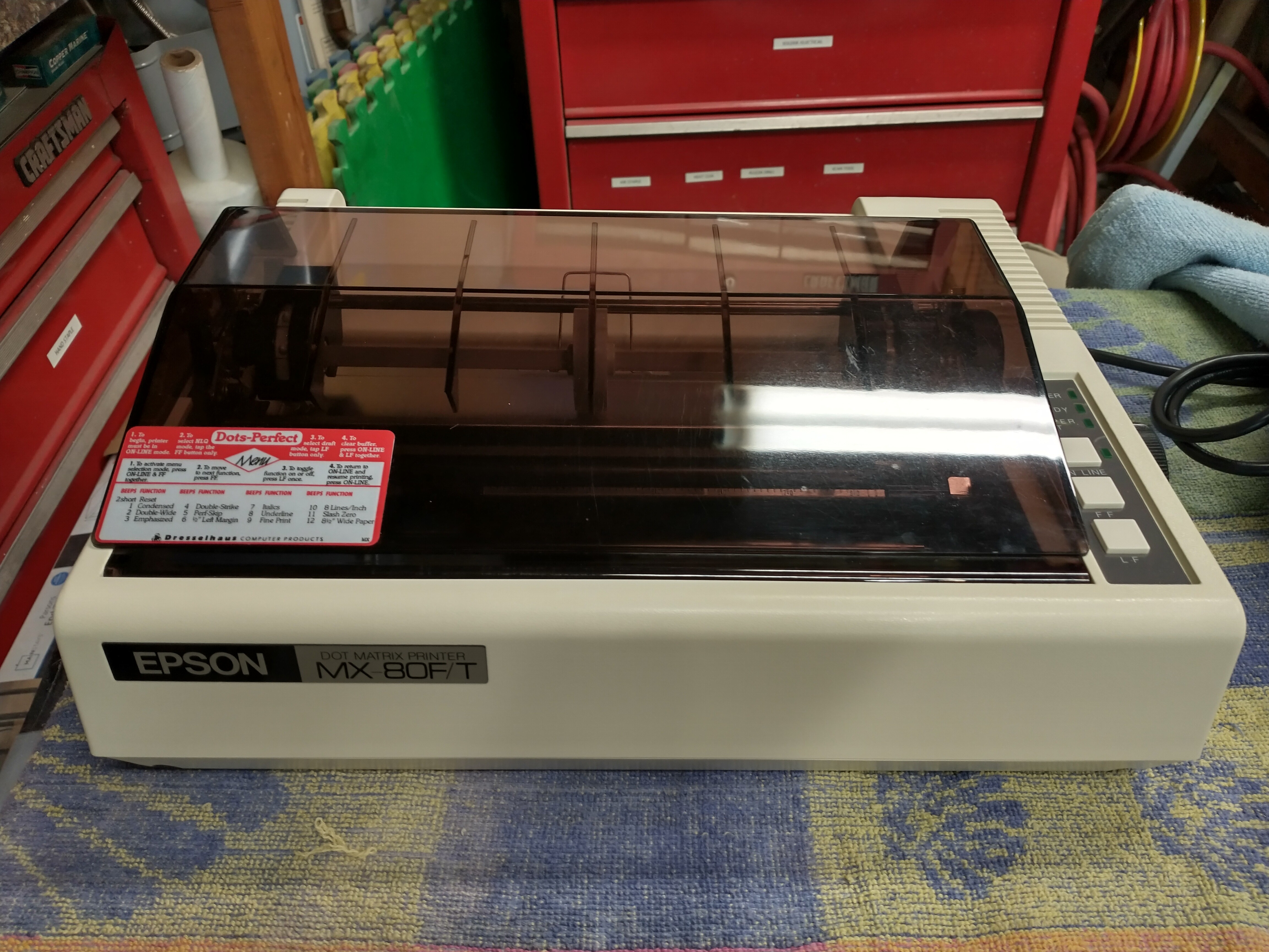 Epson MX-80 with Dots-Perfect rom upgrade - Classic Computing ...
