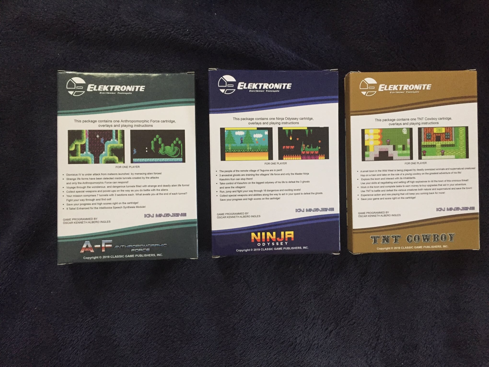 Ninja Odyssey, TNT Cowboy & A.F. Upgrade kits - Intellivision ...