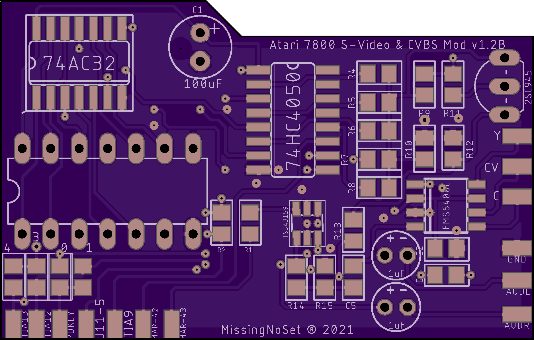 Atari 7800 S-Video mod schematic w/ pot adjust and other things ...