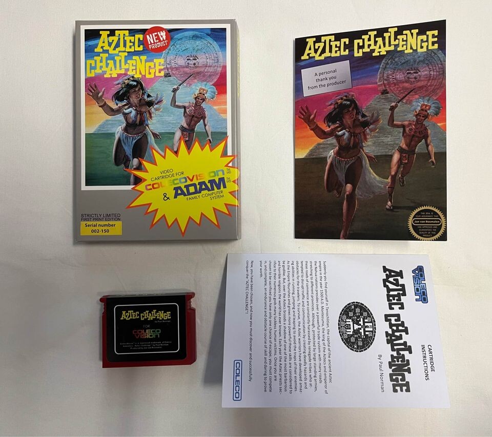 Aztec Challenge For ColecoVision Now Available - ColecoVision / Adam ...