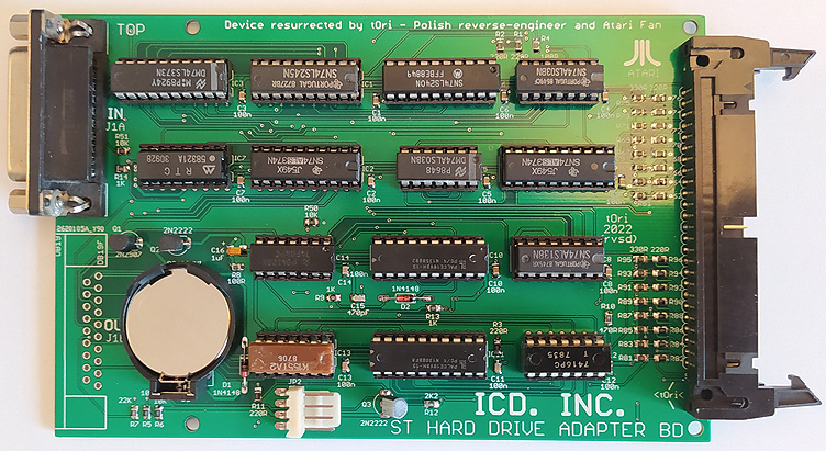 ICD ST HARD DRIVE ADAPTER BD remake project finished - Atari ST/TT ...