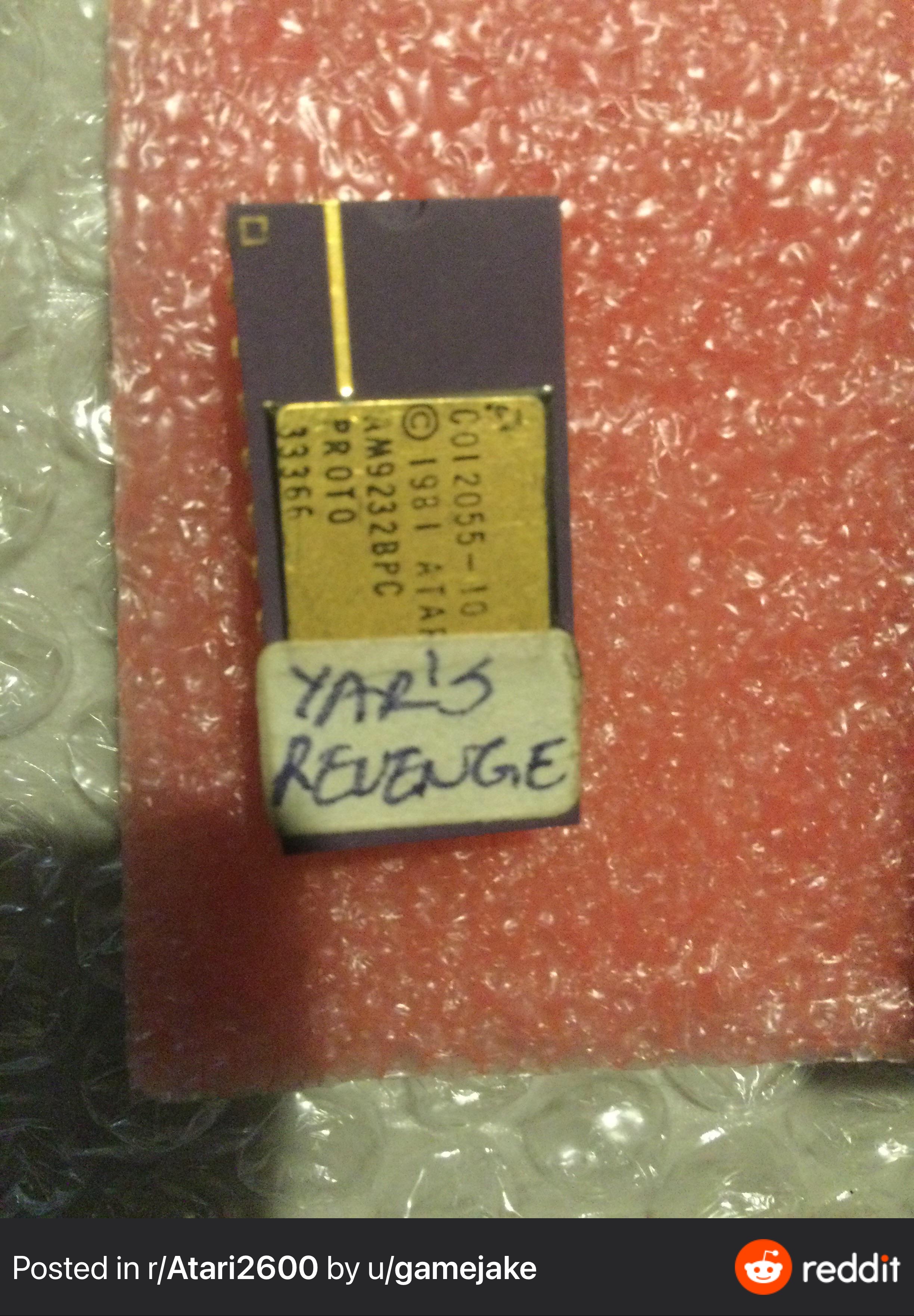 Yars Revenge Prototype Chip - Atari 2600 - AtariAge Forums