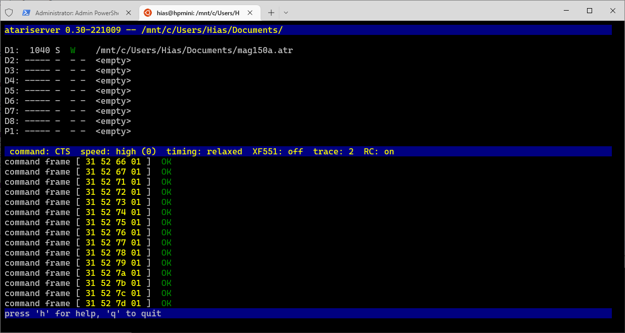 Running AtariSIO in Windows WSL2 - Atari 8-Bit Computers - AtariAge Forums