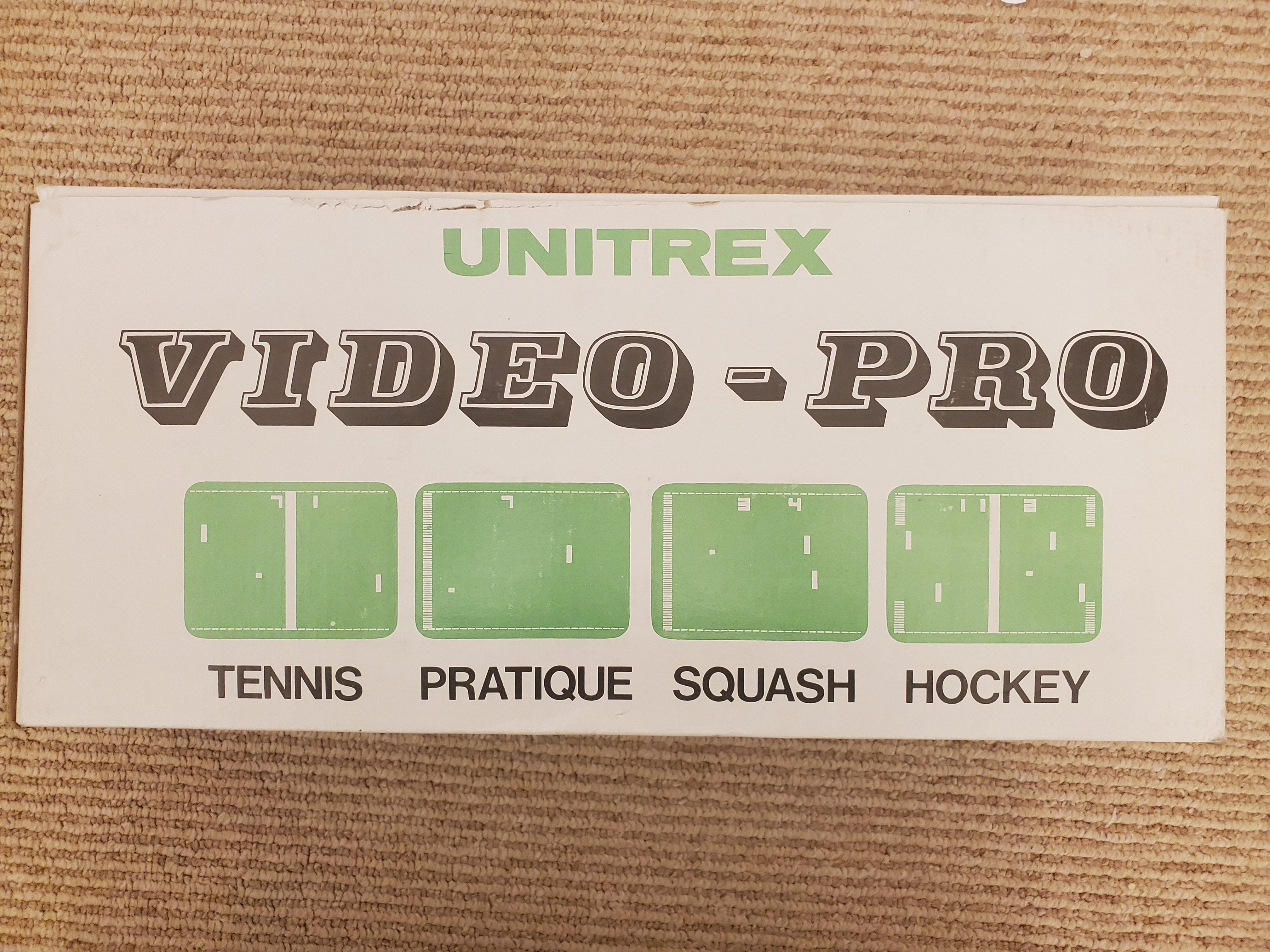 [SOLD] UNITREX VIDEO-PRO Vintage Classic Video Game Pong VERY RARE ...