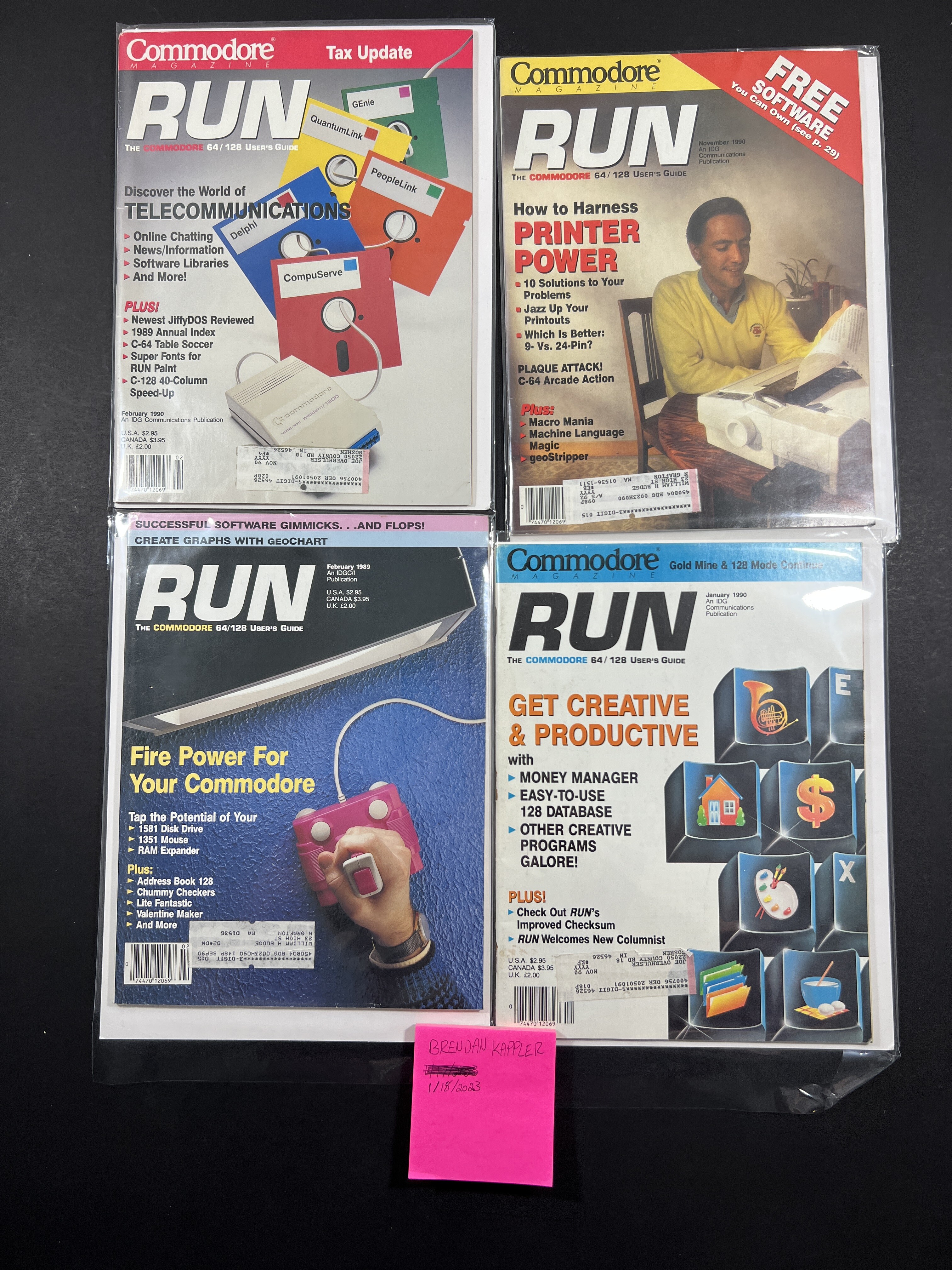 Run: The Commodore 64/128 User’s Guide, Dozens of Issues - Buy, Sell ...