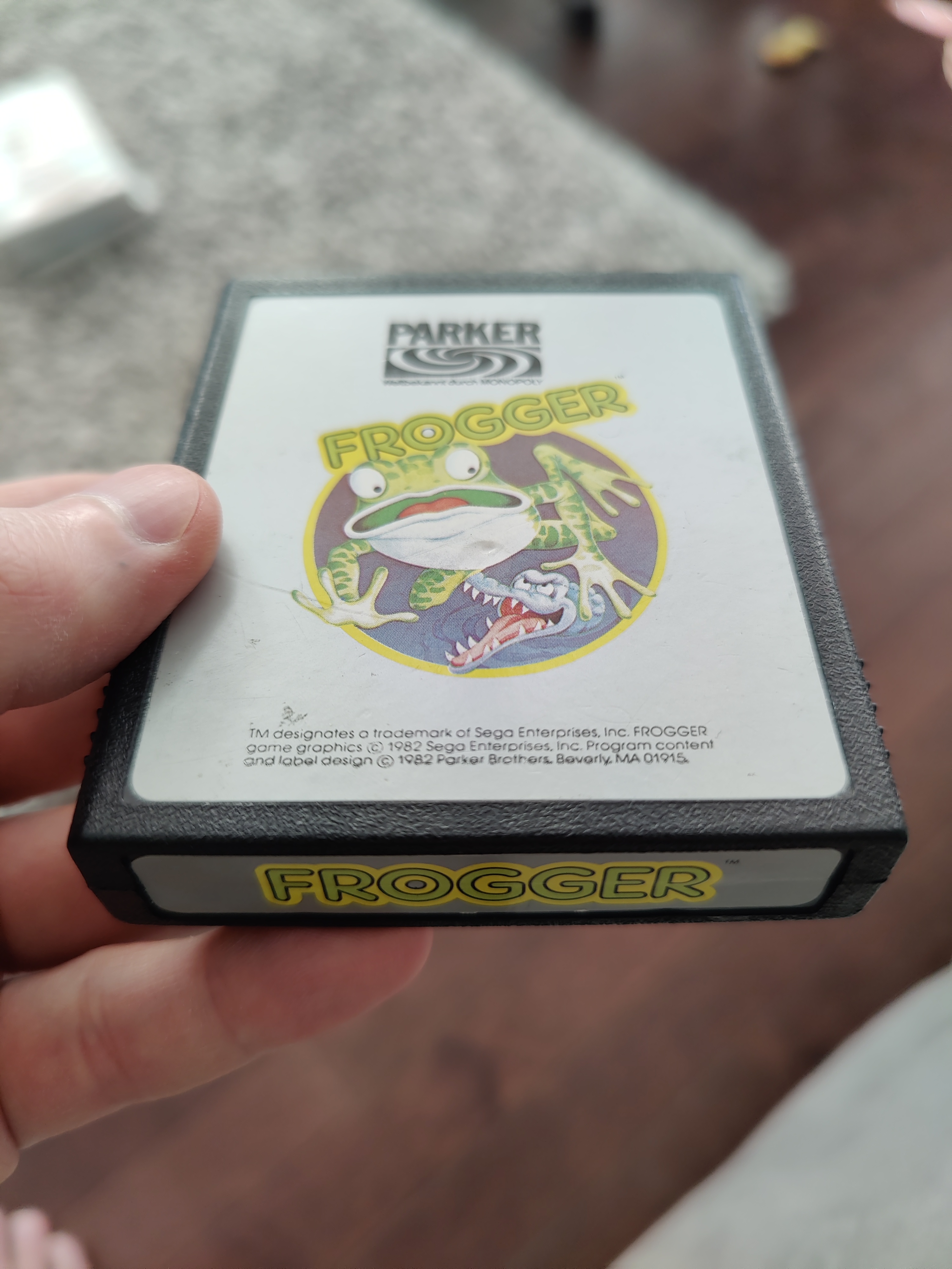 Is this a bootleg Frogger cartridge? Flat end label. - Atari 2600 ...