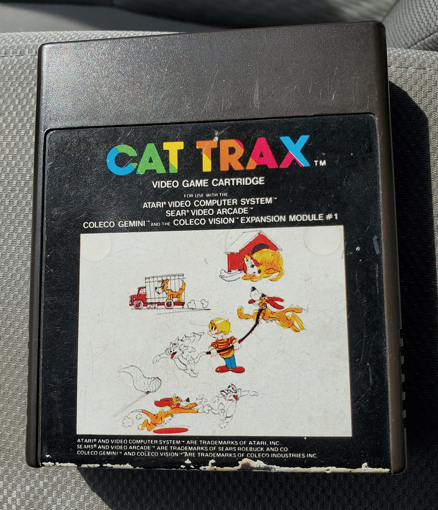 So...I found a copy of Cat Trax today for the 2600 - Atari 2600 ...
