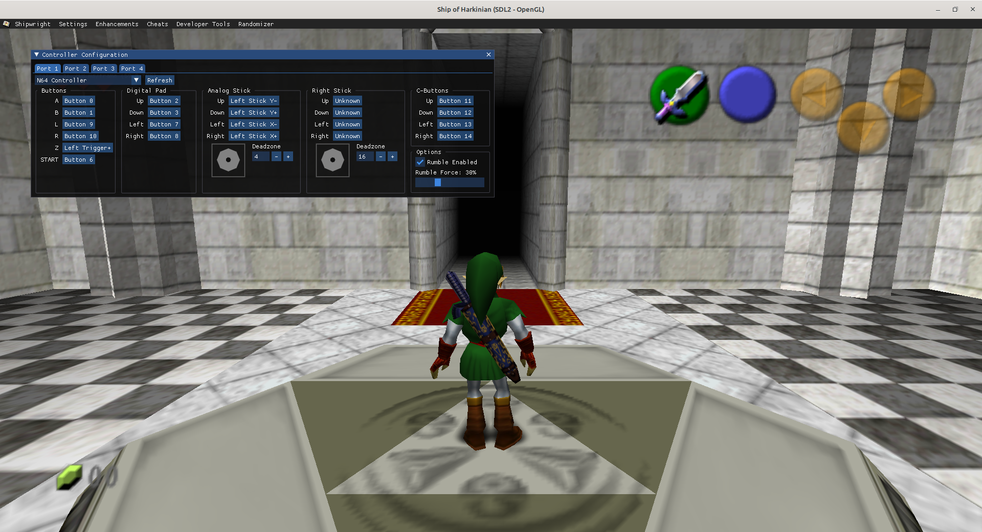 Using the N64 NSO Controller in SoH (Zelda: OoT PC Port), but on Linux ...