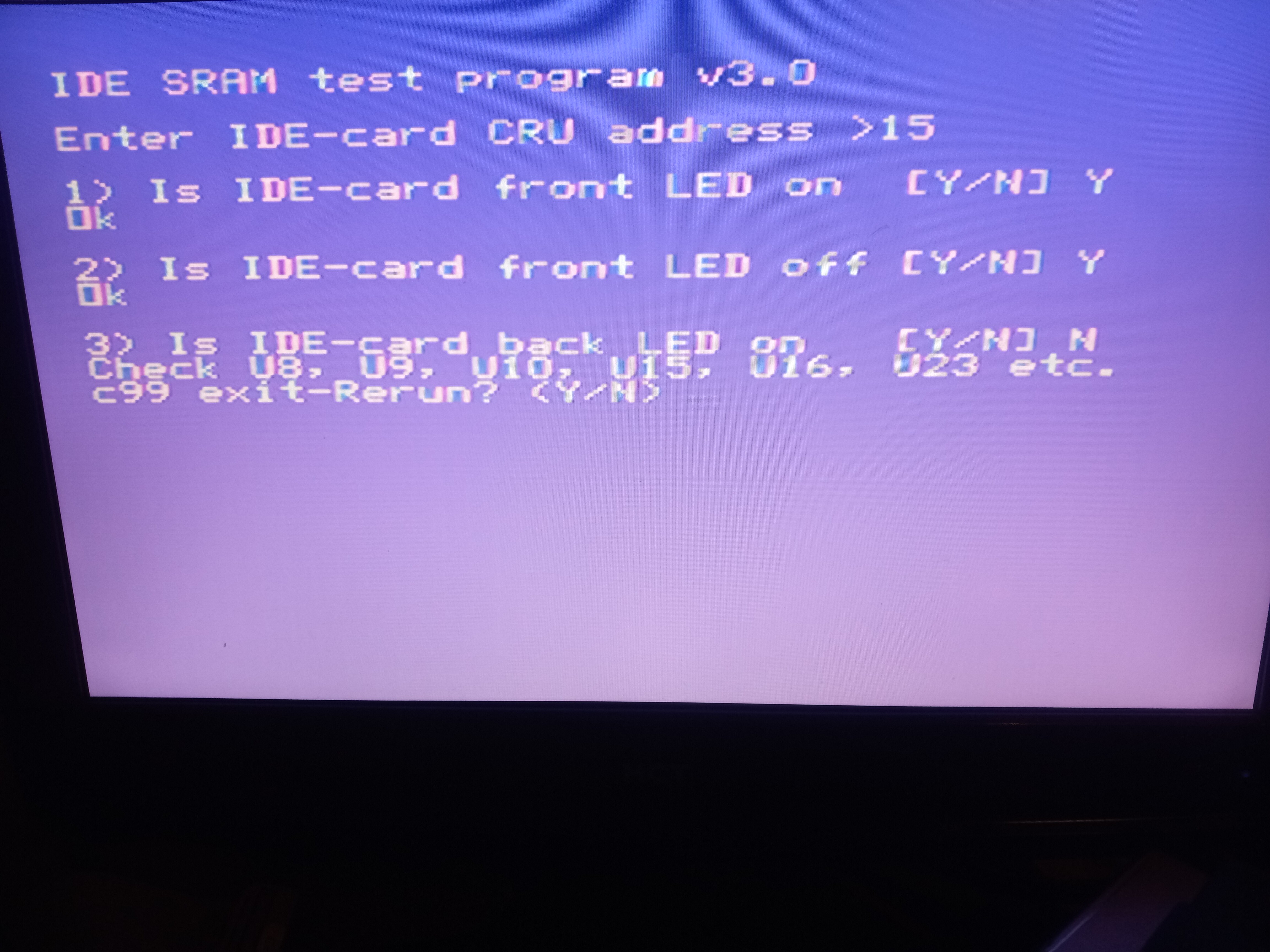 IDE card issues - TI-99/4A Computers - AtariAge Forums