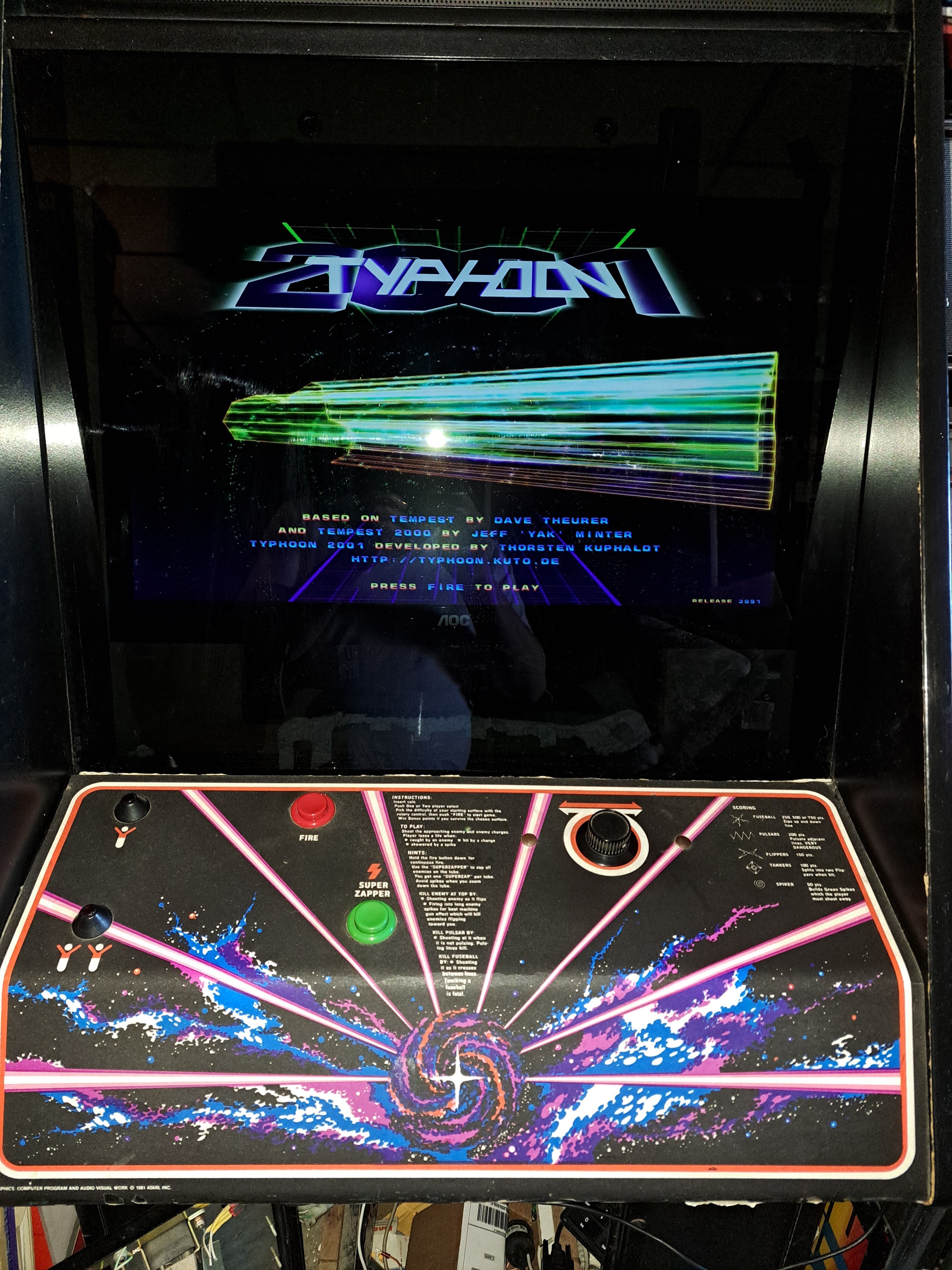 My Tempest / Typhoon 2001 arcade machine! - Atari Jaguar - AtariAge Forums