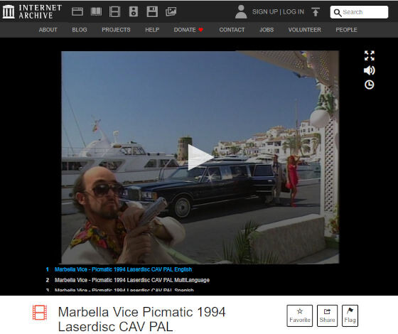Marbella Vice, video from rare spanish laserdisc arcade game at ...