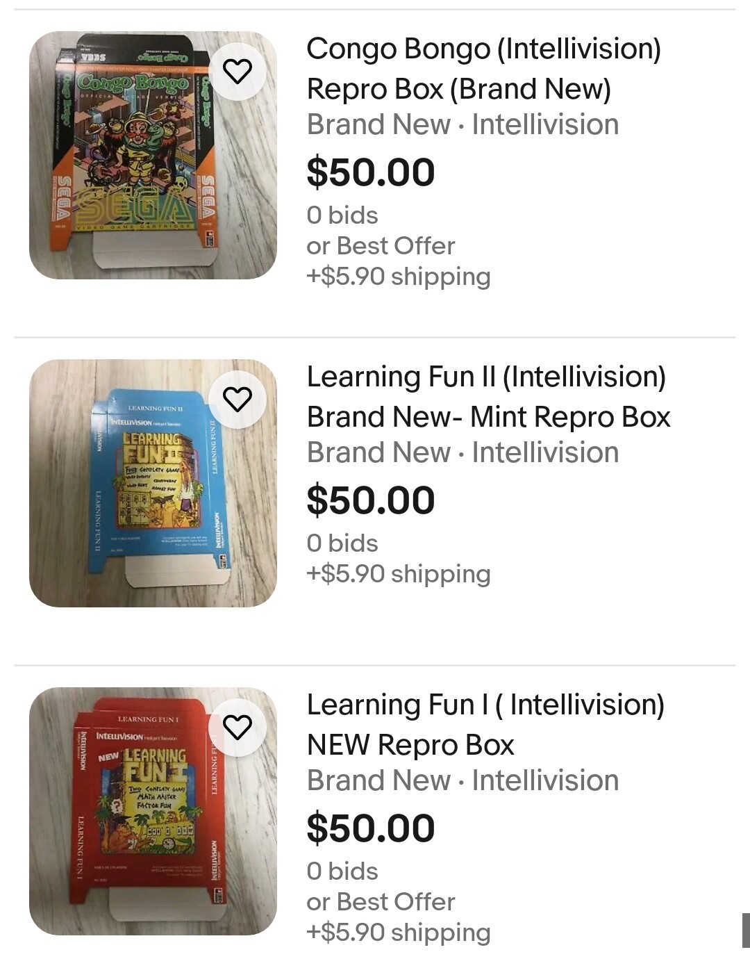 Repro boxes for harder to find games? - Intellivision / Aquarius ...