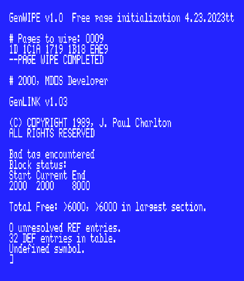 MDOS Version 7.45 Release - TI-99/4A Computers - AtariAge Forums
