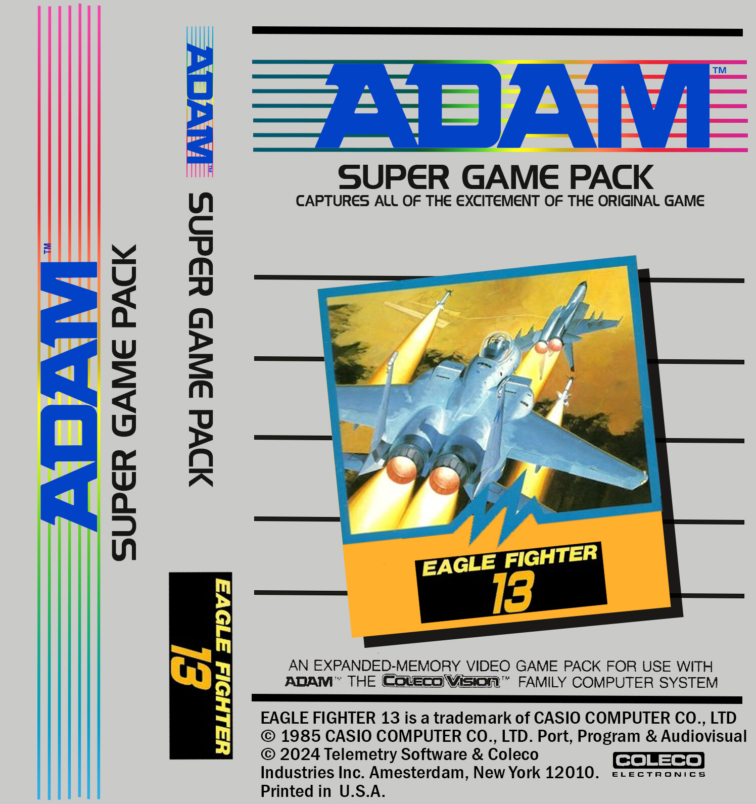ADAM Computer Port - Eagle Fighter (1985 Casio / 2024 Telemetry ...