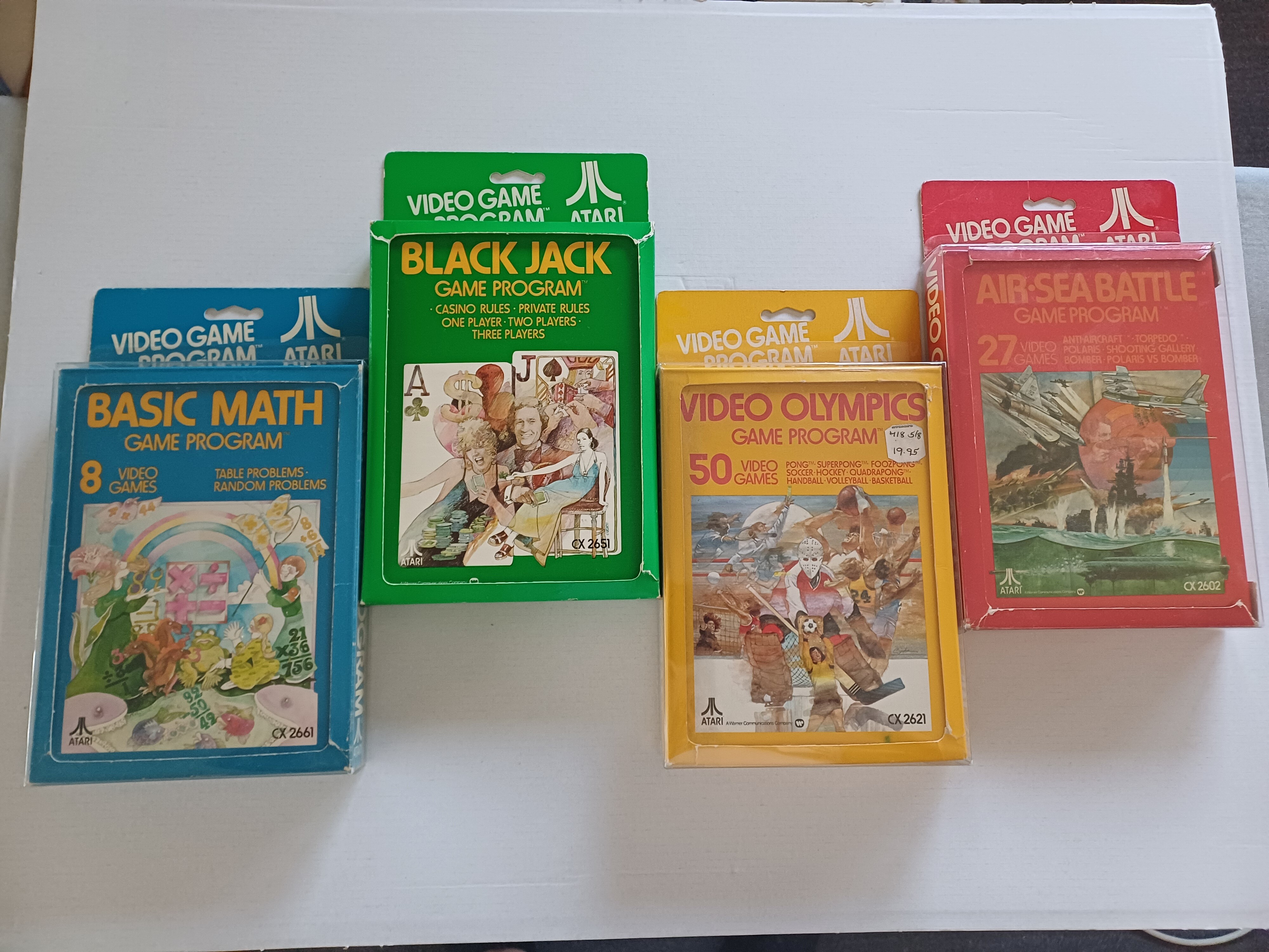 FS/T - UR original Atari cardboard hangtab / seal launch games - Buy ...