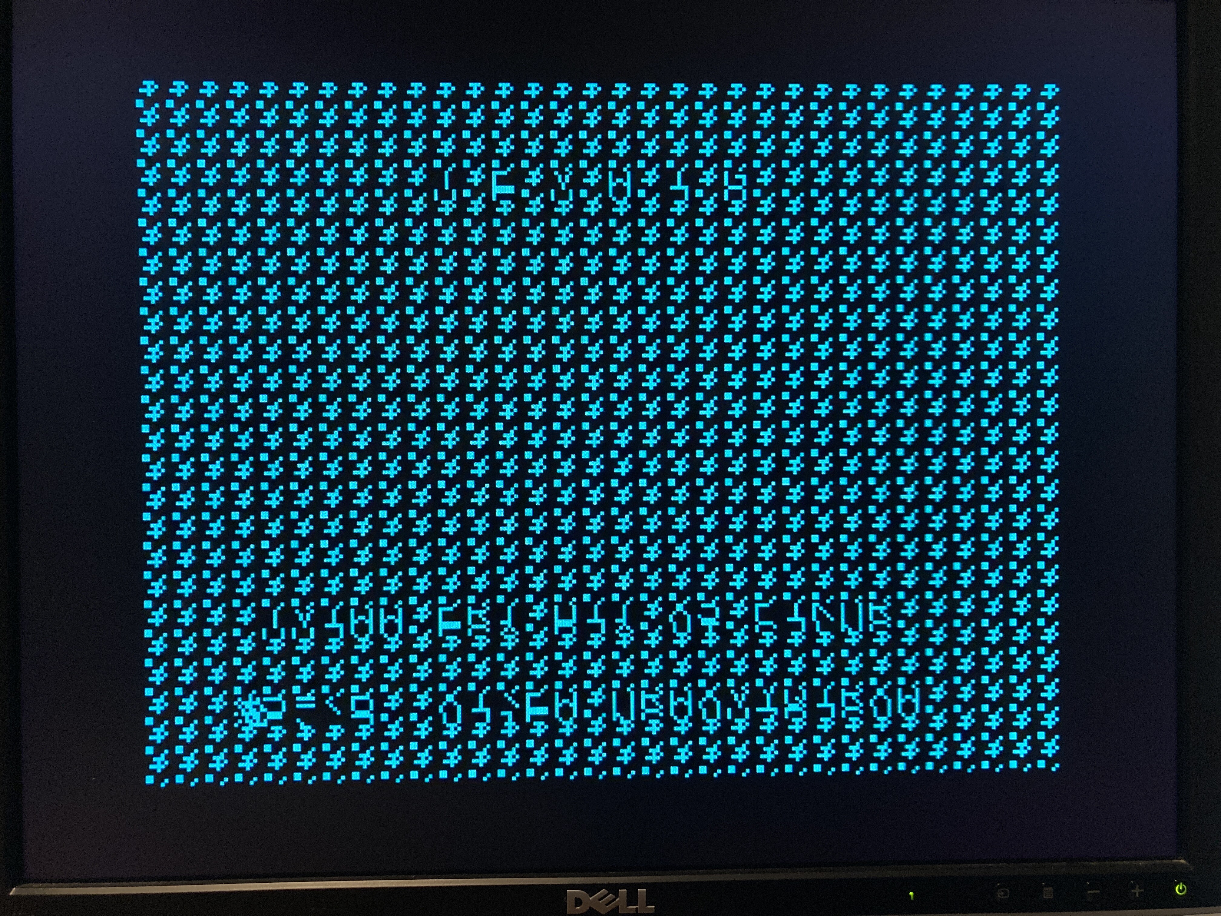 TI-99/4A Parsec first screen displays garbled text / invalid characters ...