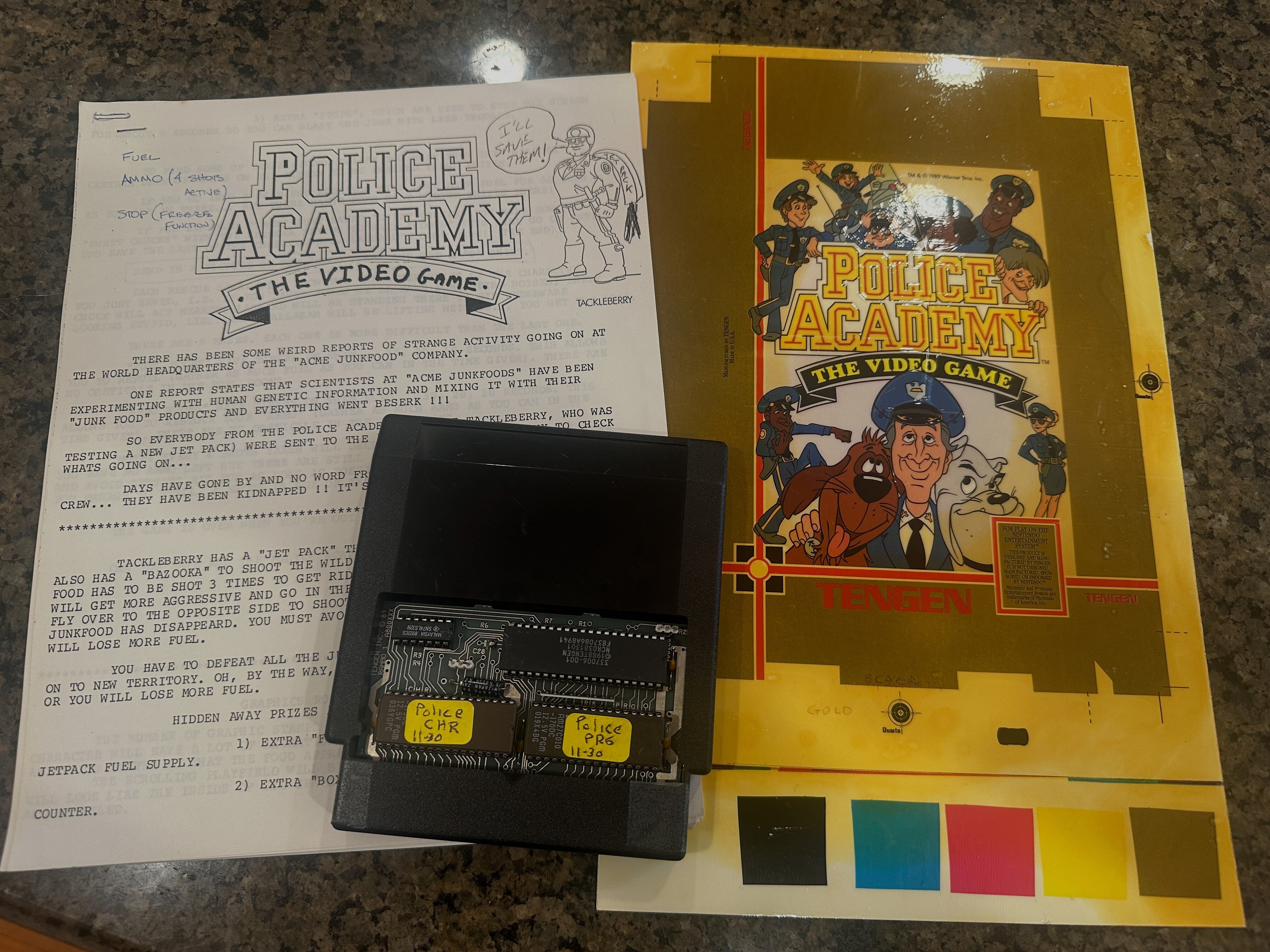Tengen Police Academy. - Nintendo Entertainment System (NES) / Famicom ...