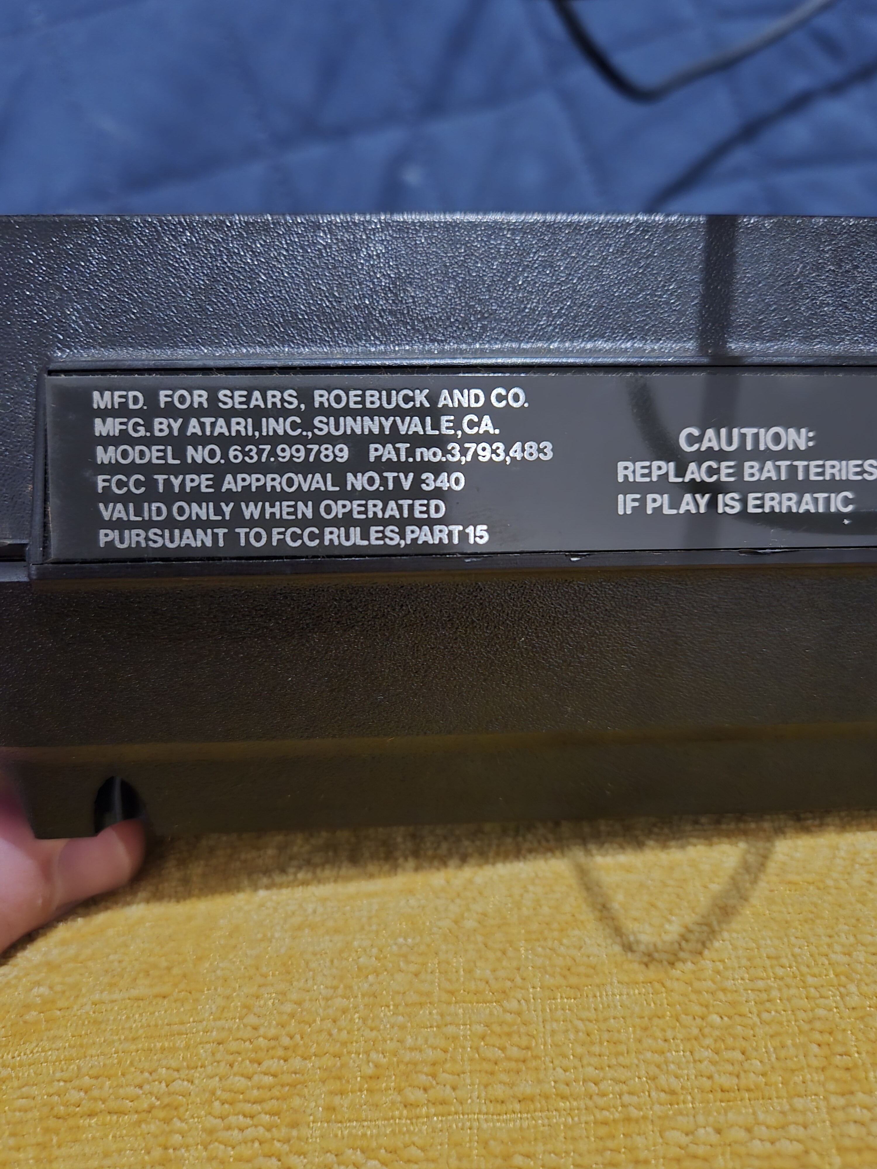 Help with old Sears Telegames Super Pong IV - Classic Console ...