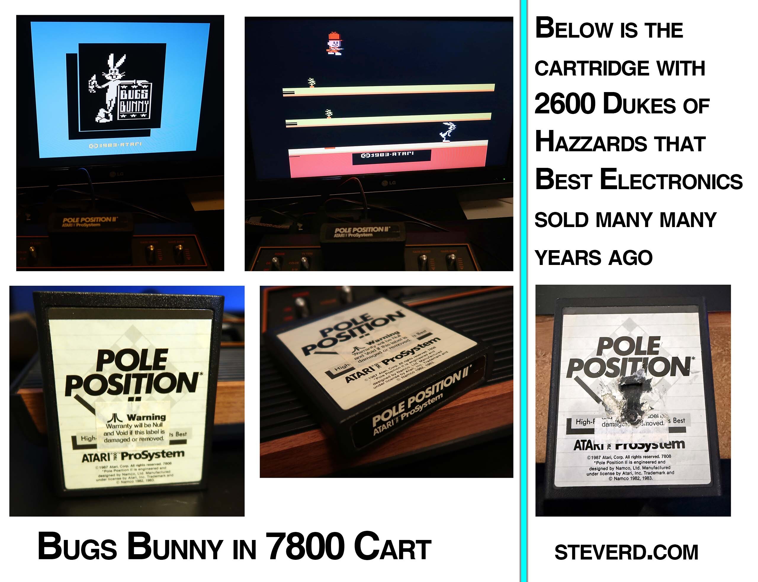 What do I have: 2600 Bugs Bunny (Dukes of Hazzards) on 7800 cartridge ...