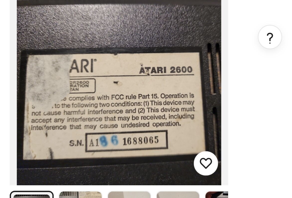 Compiling 2600 Jr. "Unicorn" 1-chip serial number list, please help ...