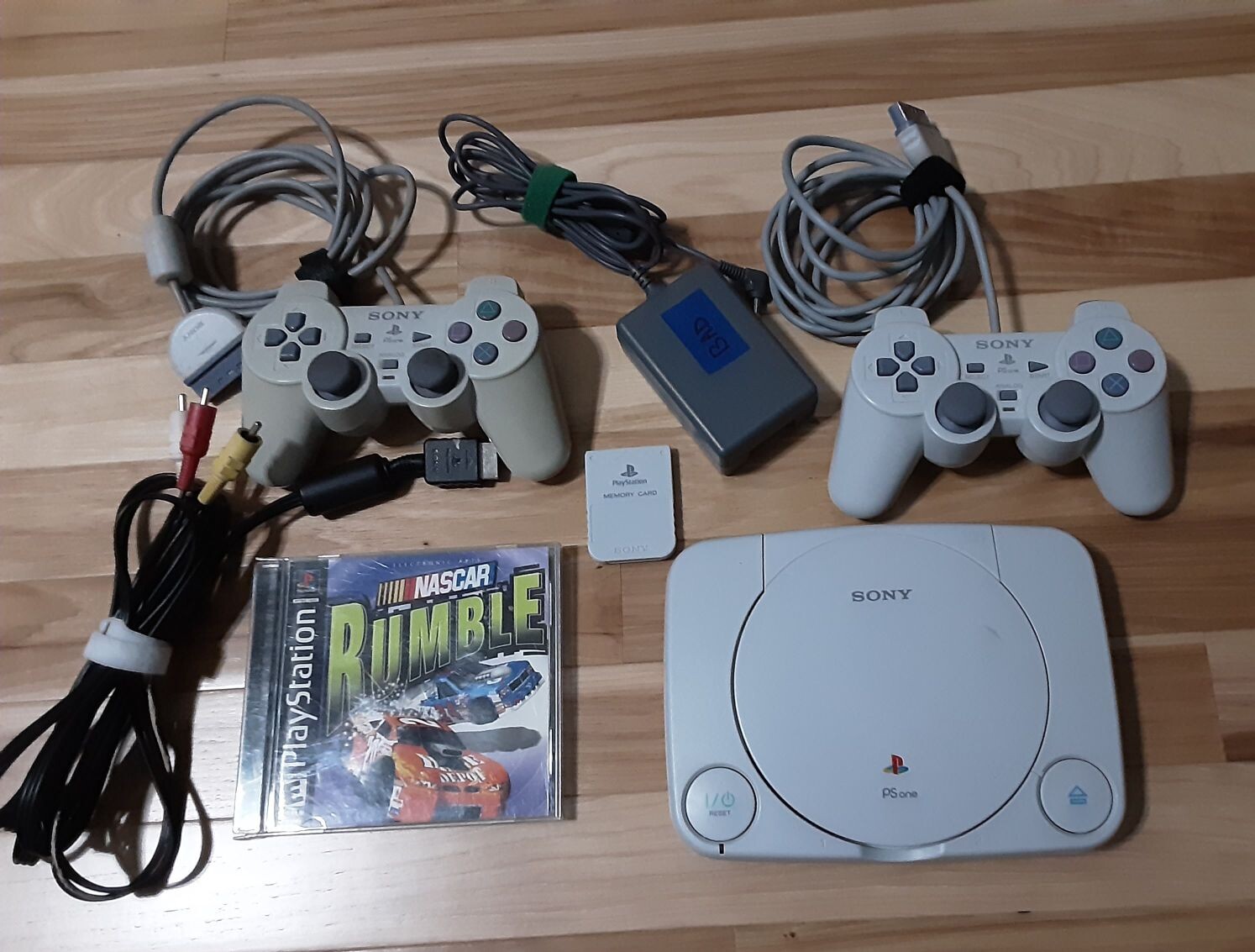 FS: Playstation PSONE console with 2 controllers, memory card, AV cable ...