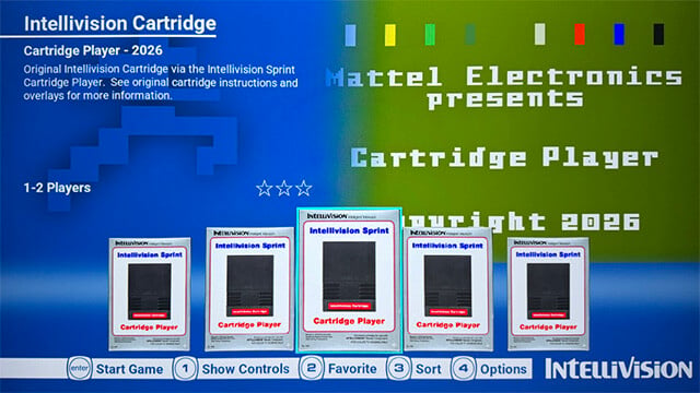 Intellivision Sprint – Cartridge Player [Teaser/Interest-Check ...