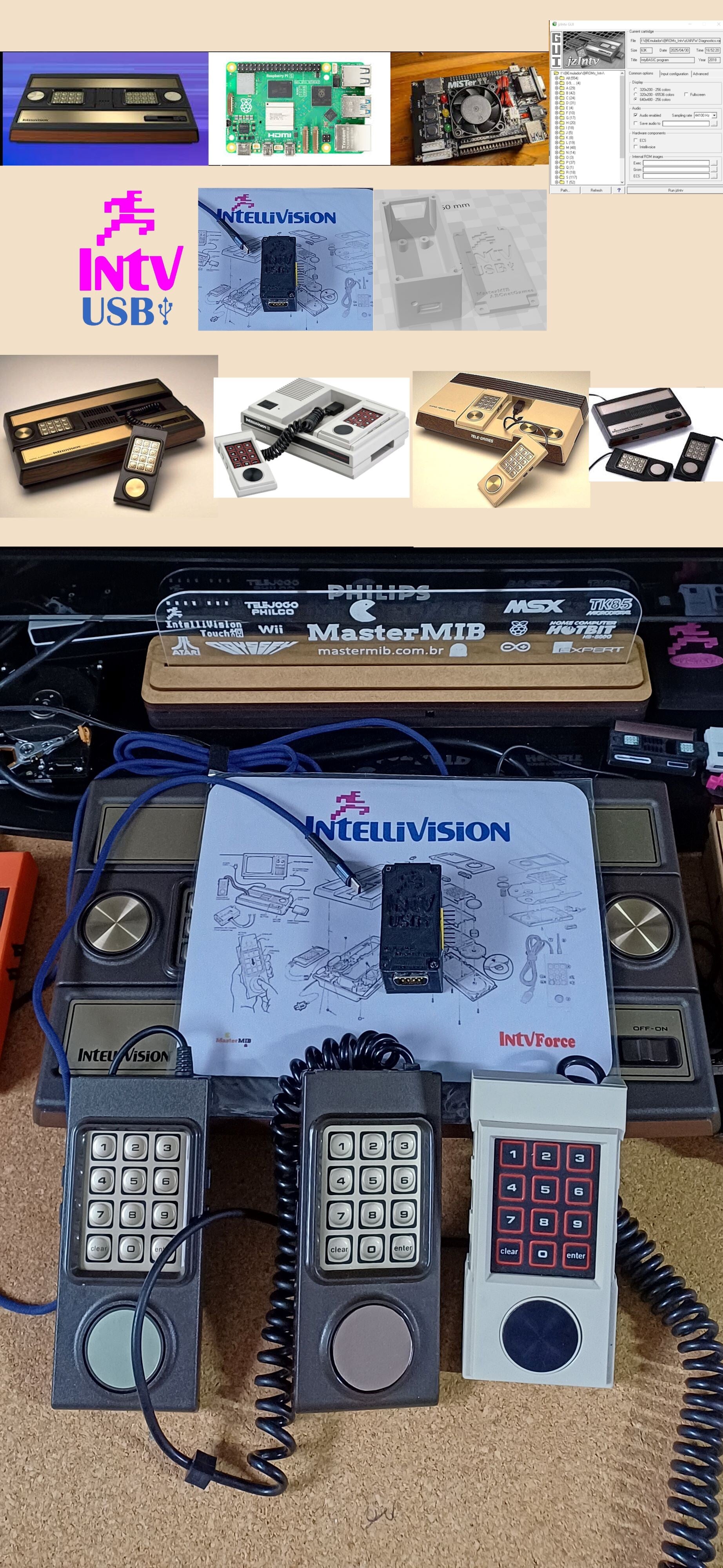 IntvUSB adapter for original Intellivision controllers on USB devices ...