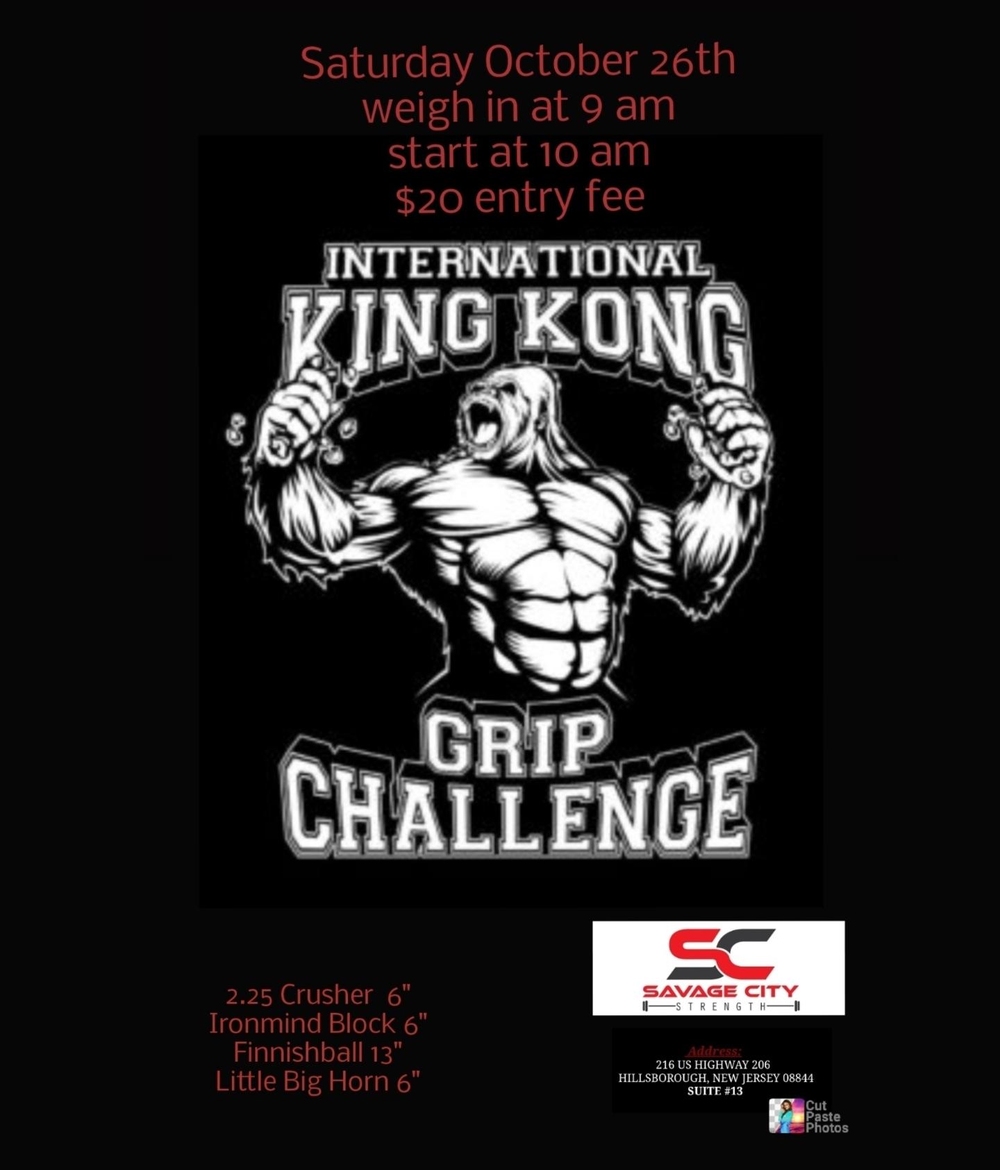 2024 International King Kong Grip Challenge - Grip Competitions - The ...